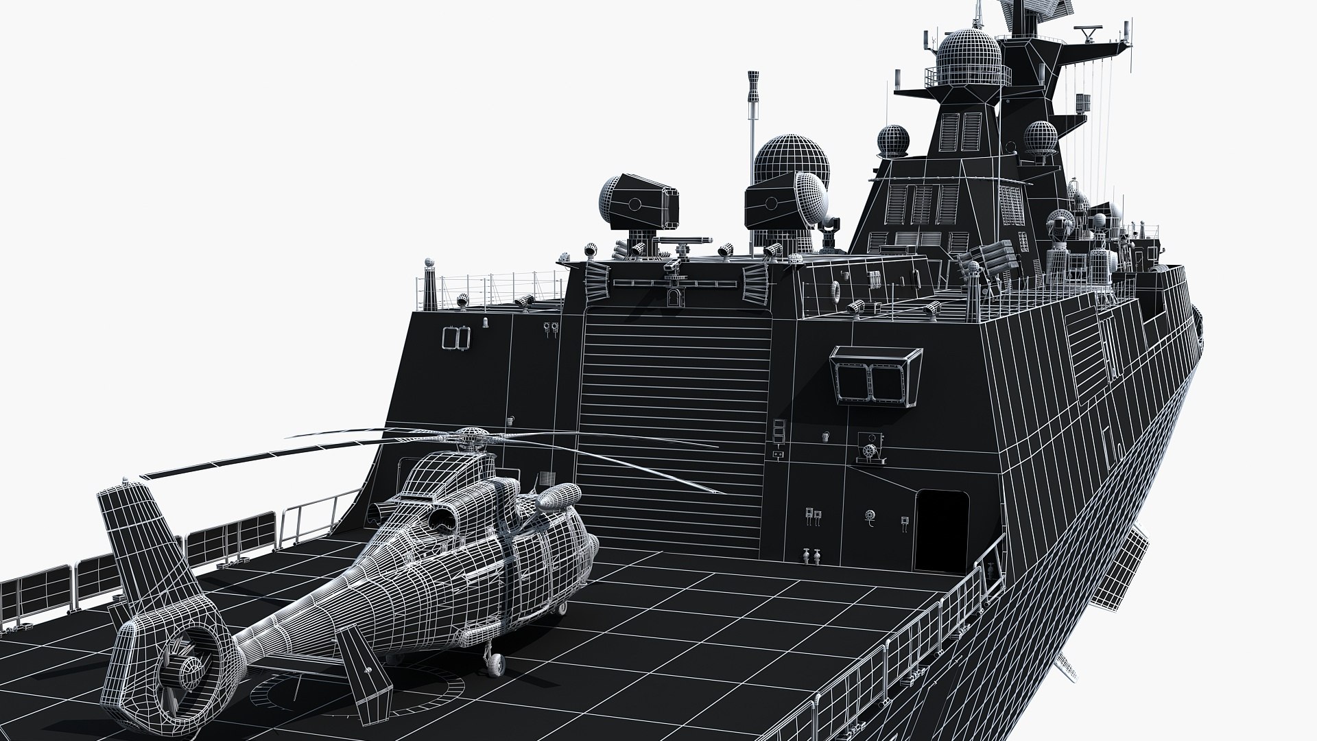 Chinese Navy Type 054A Frigate 3D - TurboSquid 1940336