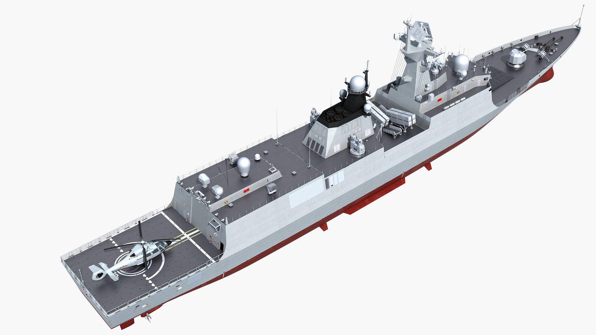Chinese Navy Type 054A Frigate 3D - TurboSquid 1940336