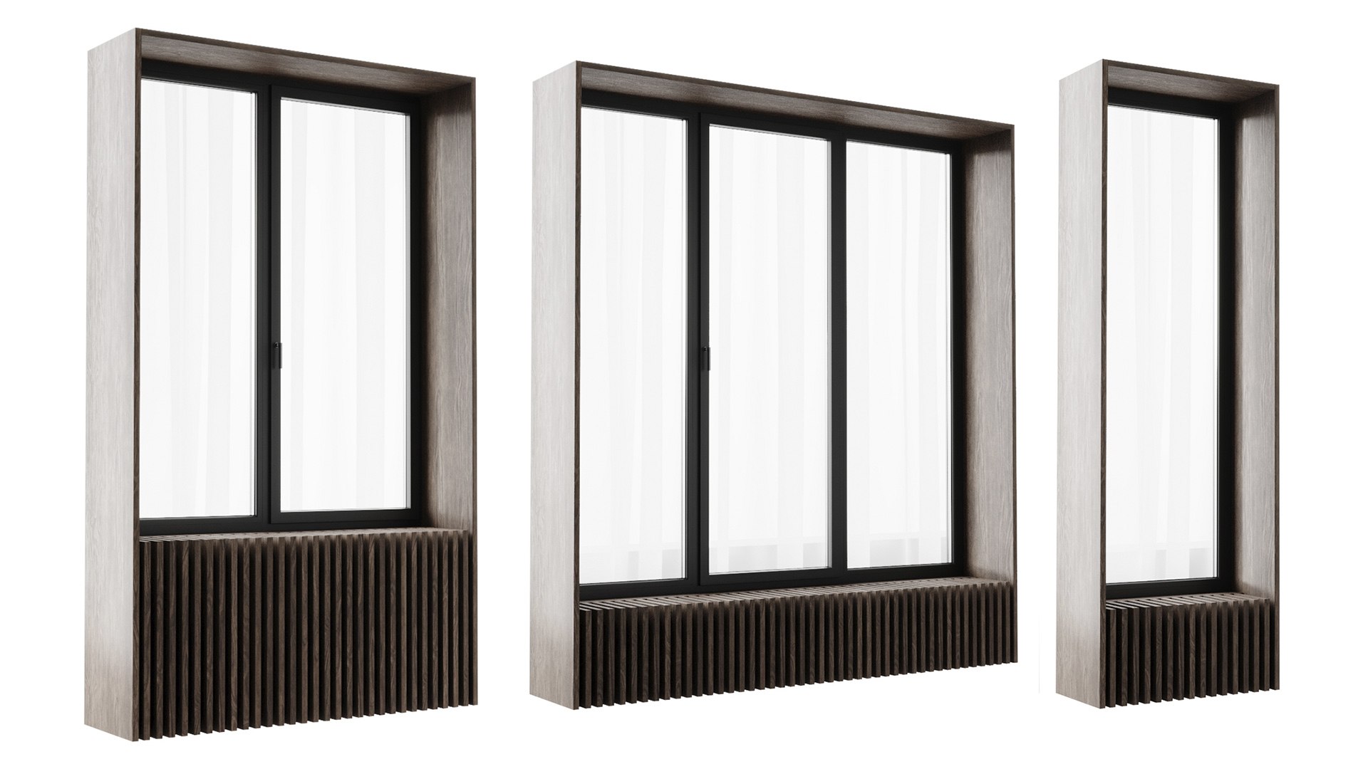 Modern Windows 2 3D Model - TurboSquid 2078493