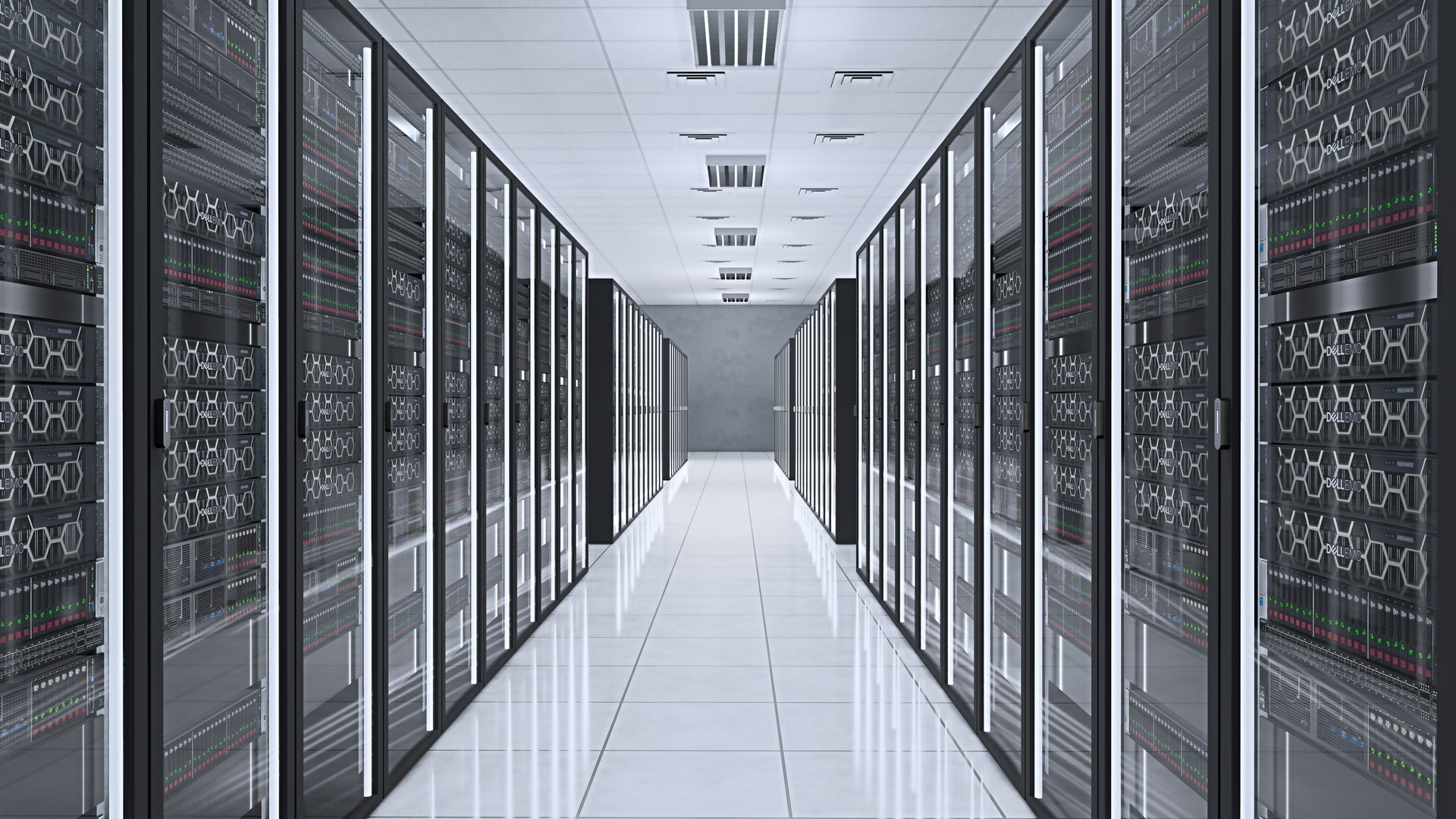 3D Data Center Server Room Model - TurboSquid 1864554