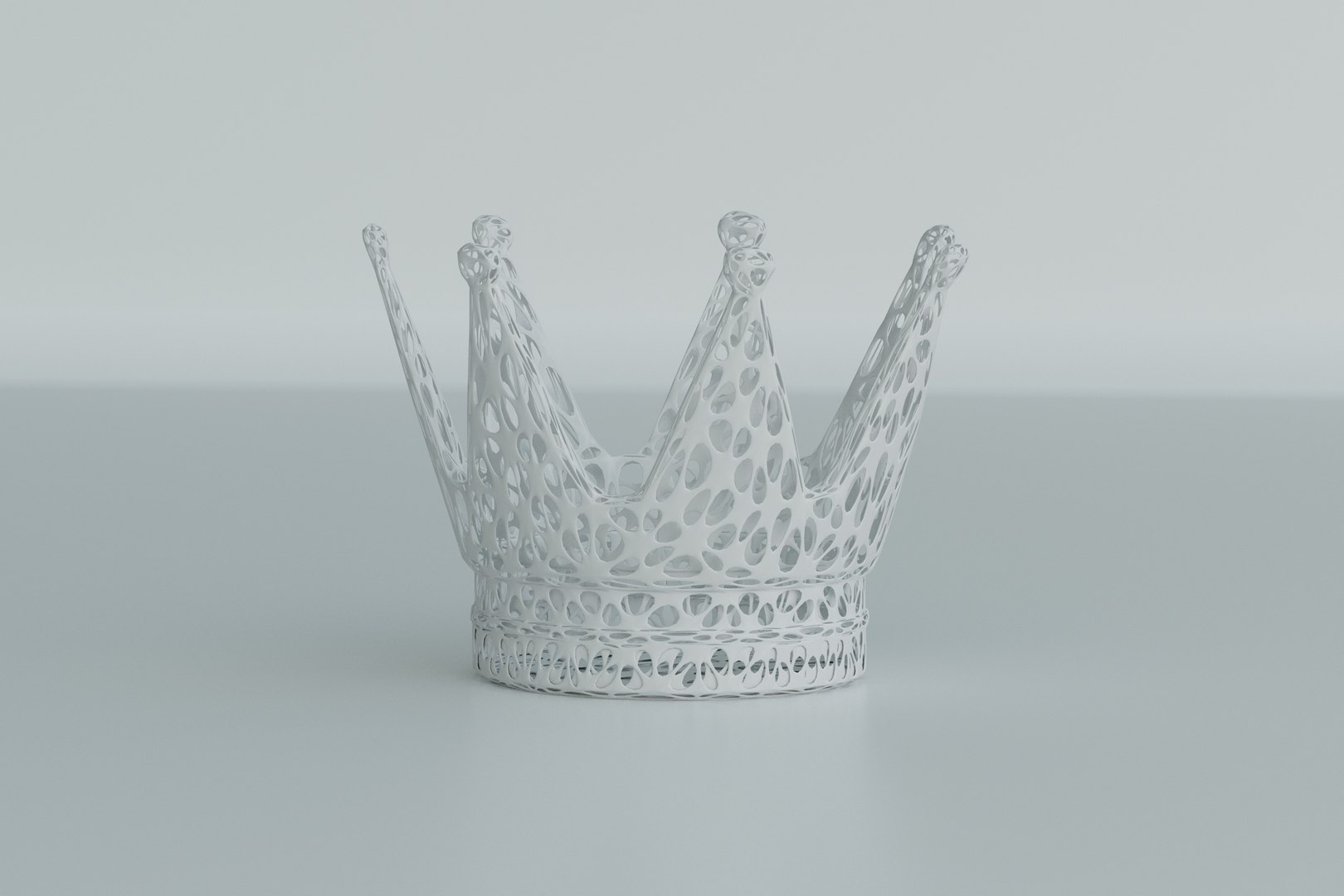 3D Decorative Wireframe Crown Print Model - TurboSquid 2383160
