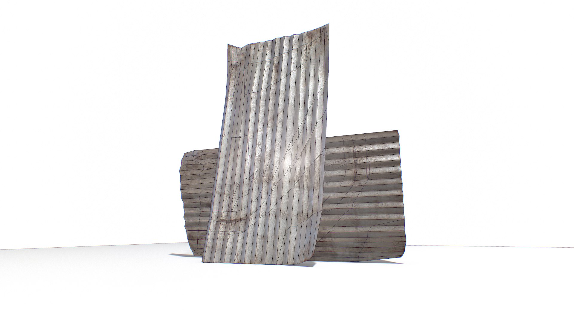 3d Metal Roofing Sheet Aaa Model