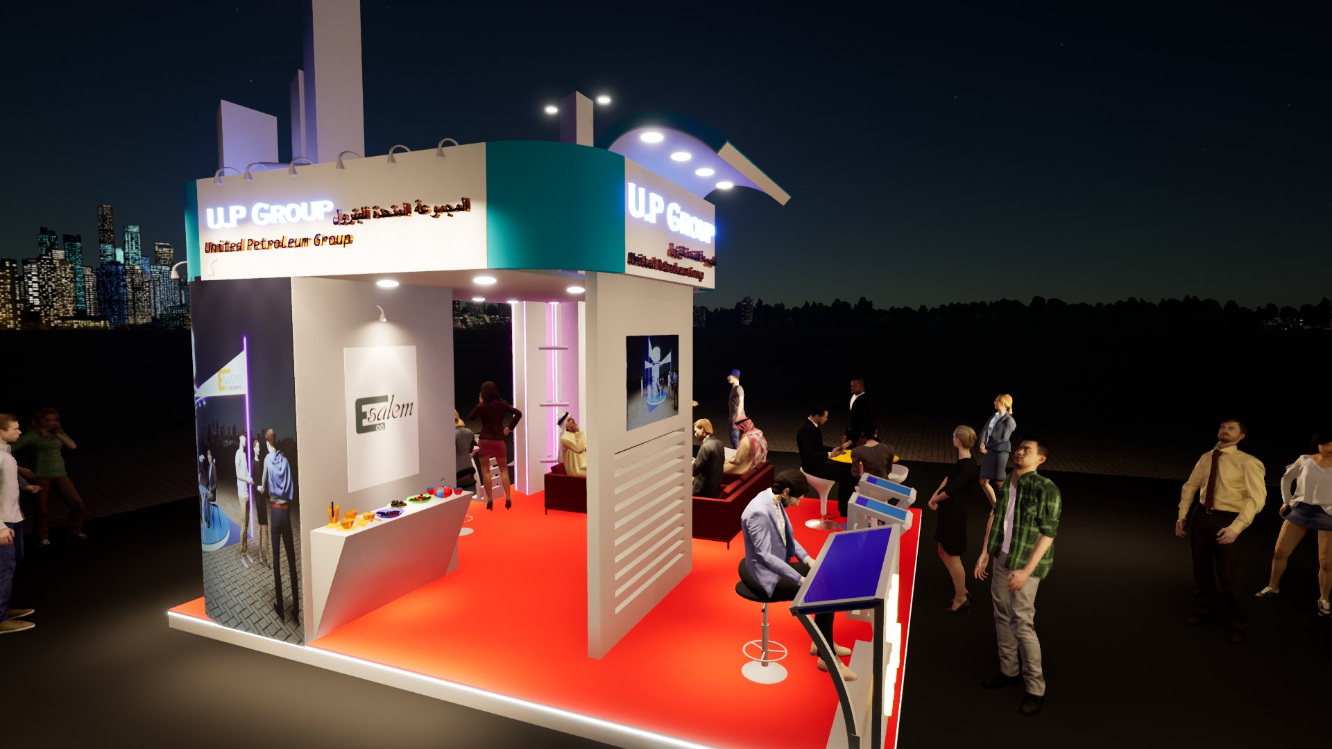 6x6 Exhibition Booth Design 3D Model - TurboSquid 1560904