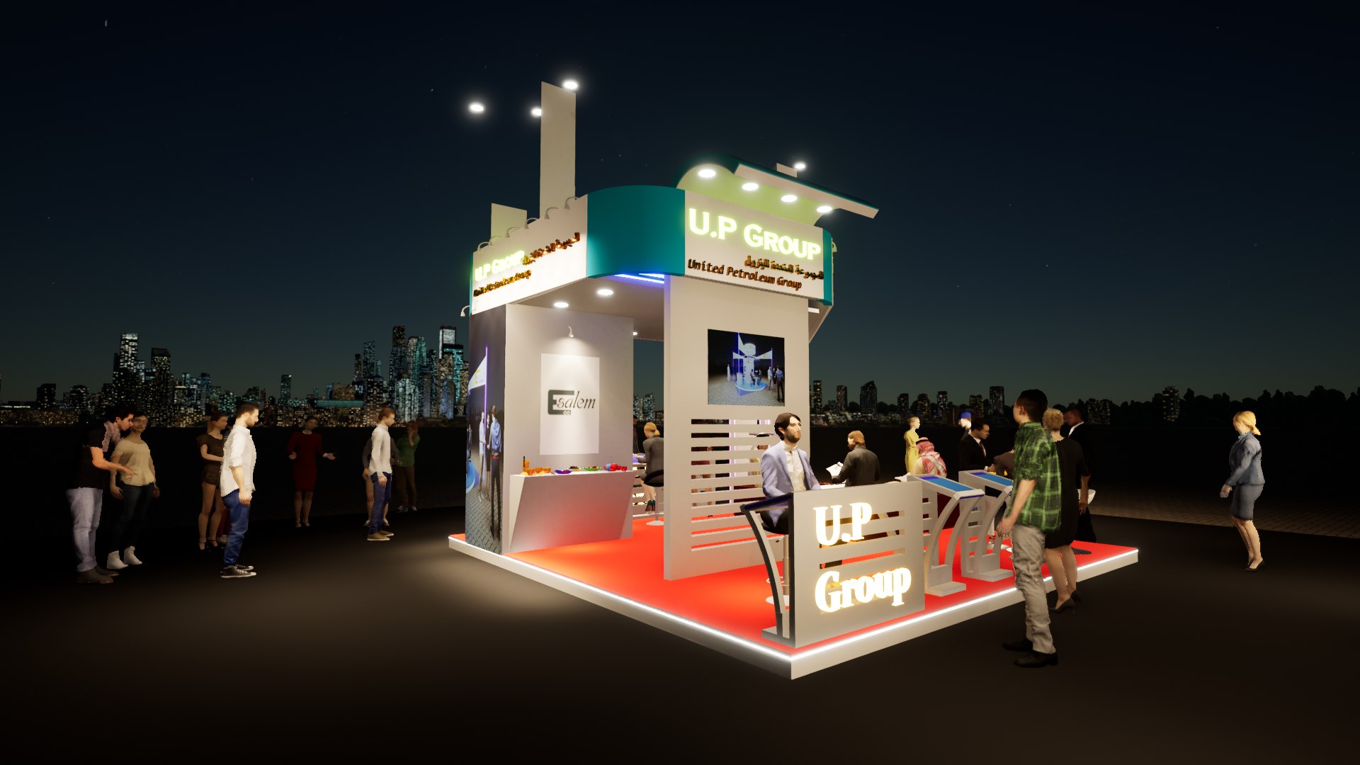 6x6 Exhibition Booth Design 3D Model - TurboSquid 1560904