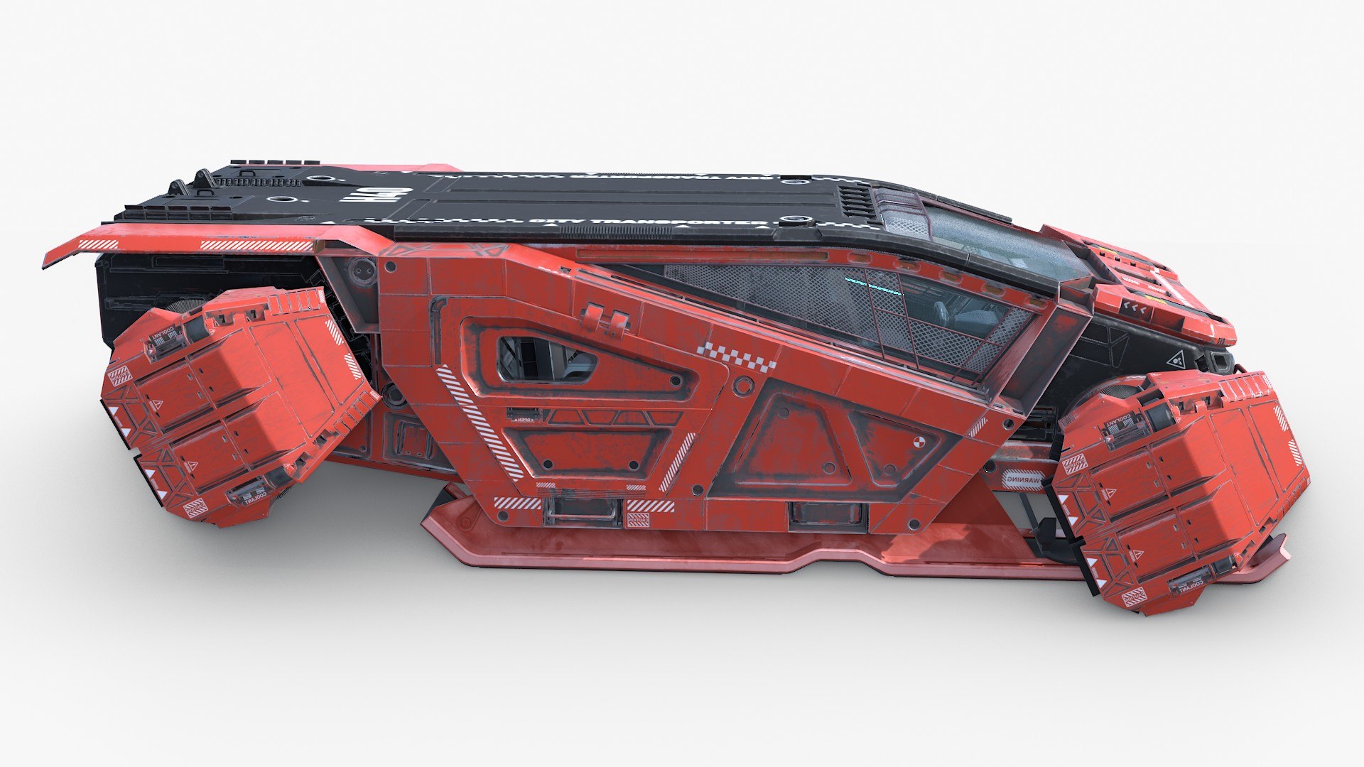 Sci Fi Flying Car - Cyberpunk Van Model - TurboSquid 2290696