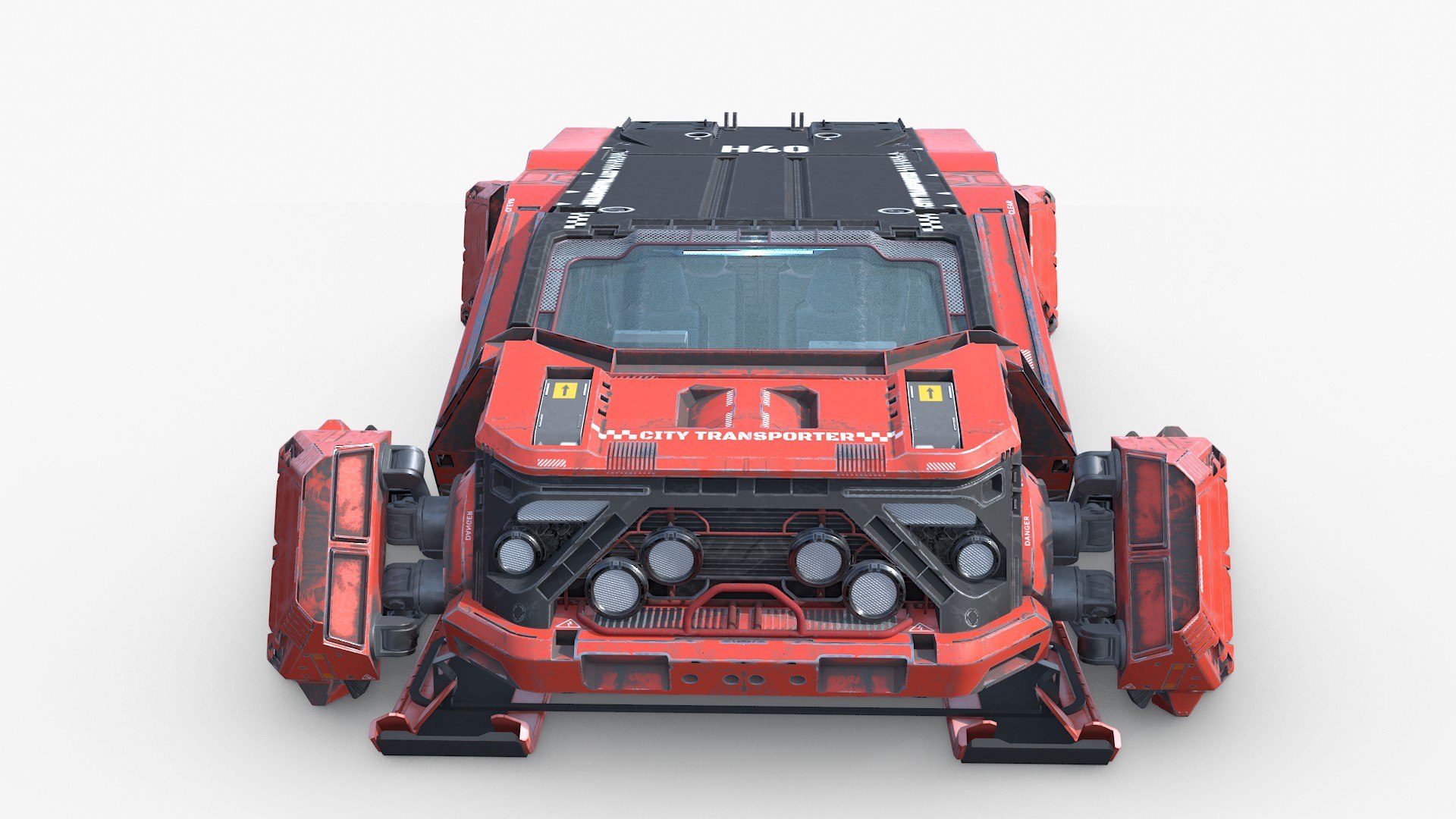 Sci Fi Flying Car - Cyberpunk Van Model - TurboSquid 2290696