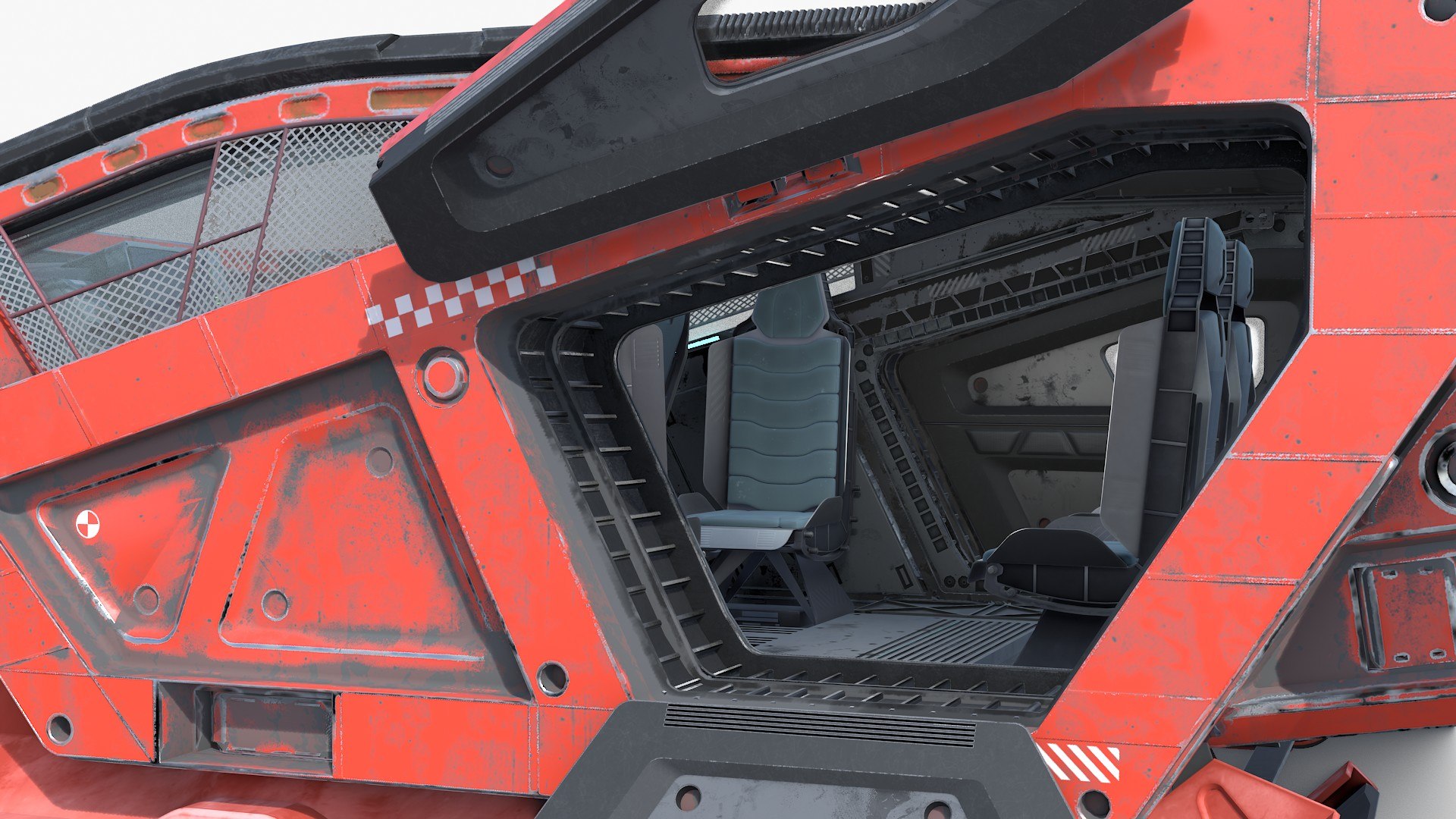 Sci Fi Flying Car - Cyberpunk Van Model - TurboSquid 2290696