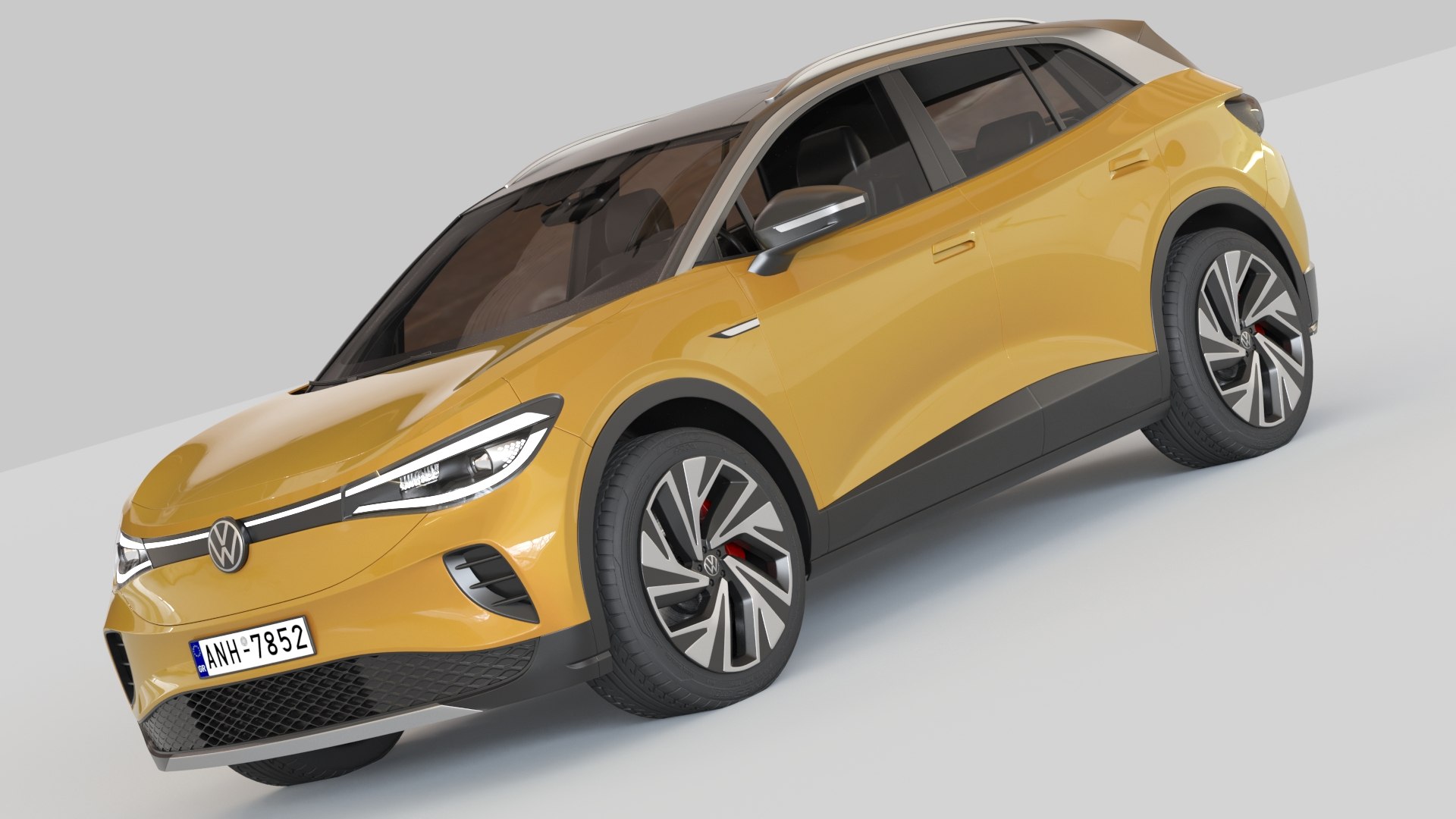 Volkswagen ID4 3D Model - TurboSquid 2311476