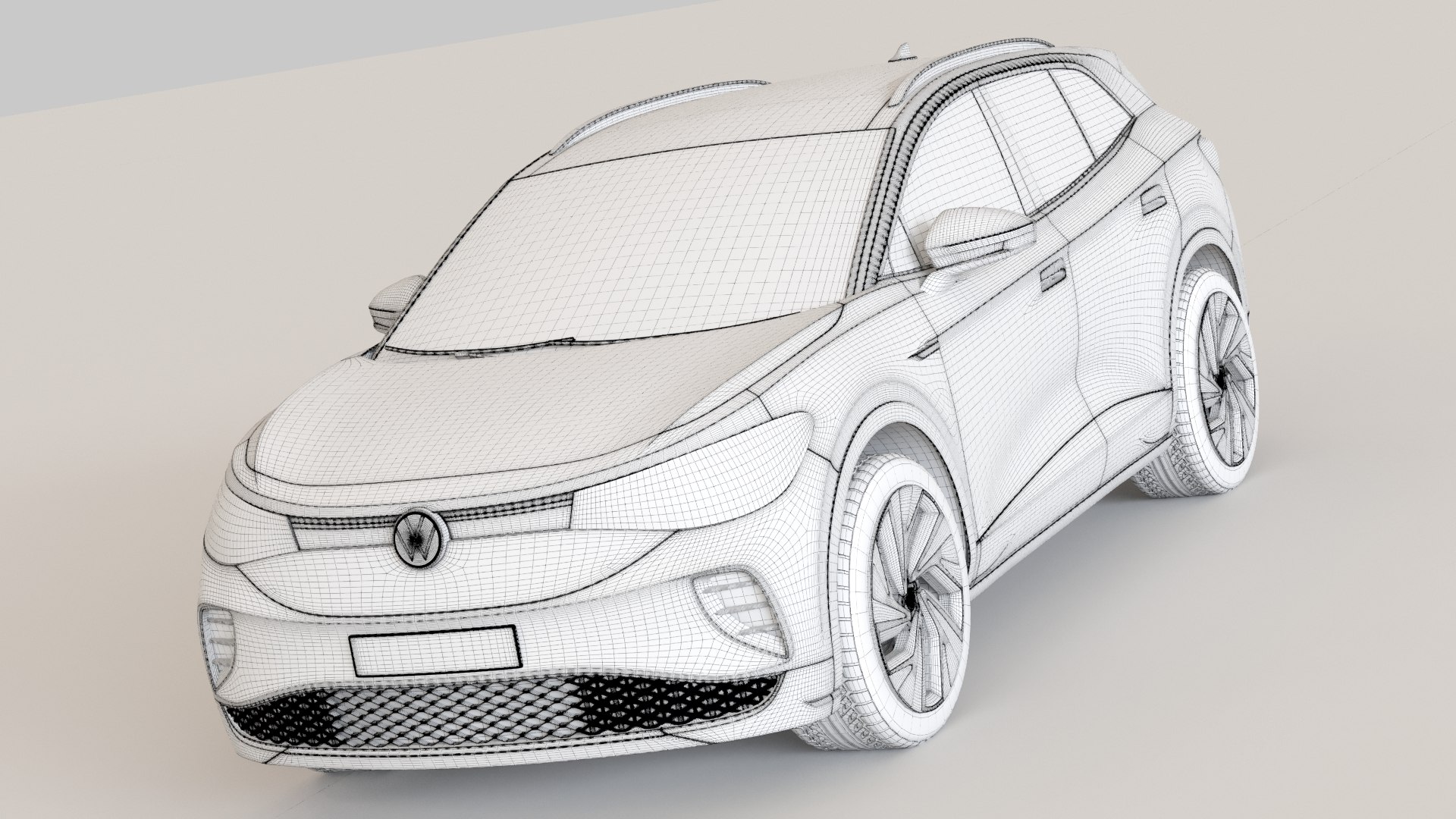 Volkswagen ID4 3D Model - TurboSquid 2311476