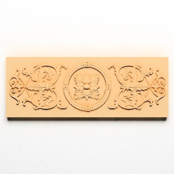 classical interior wall 3d model