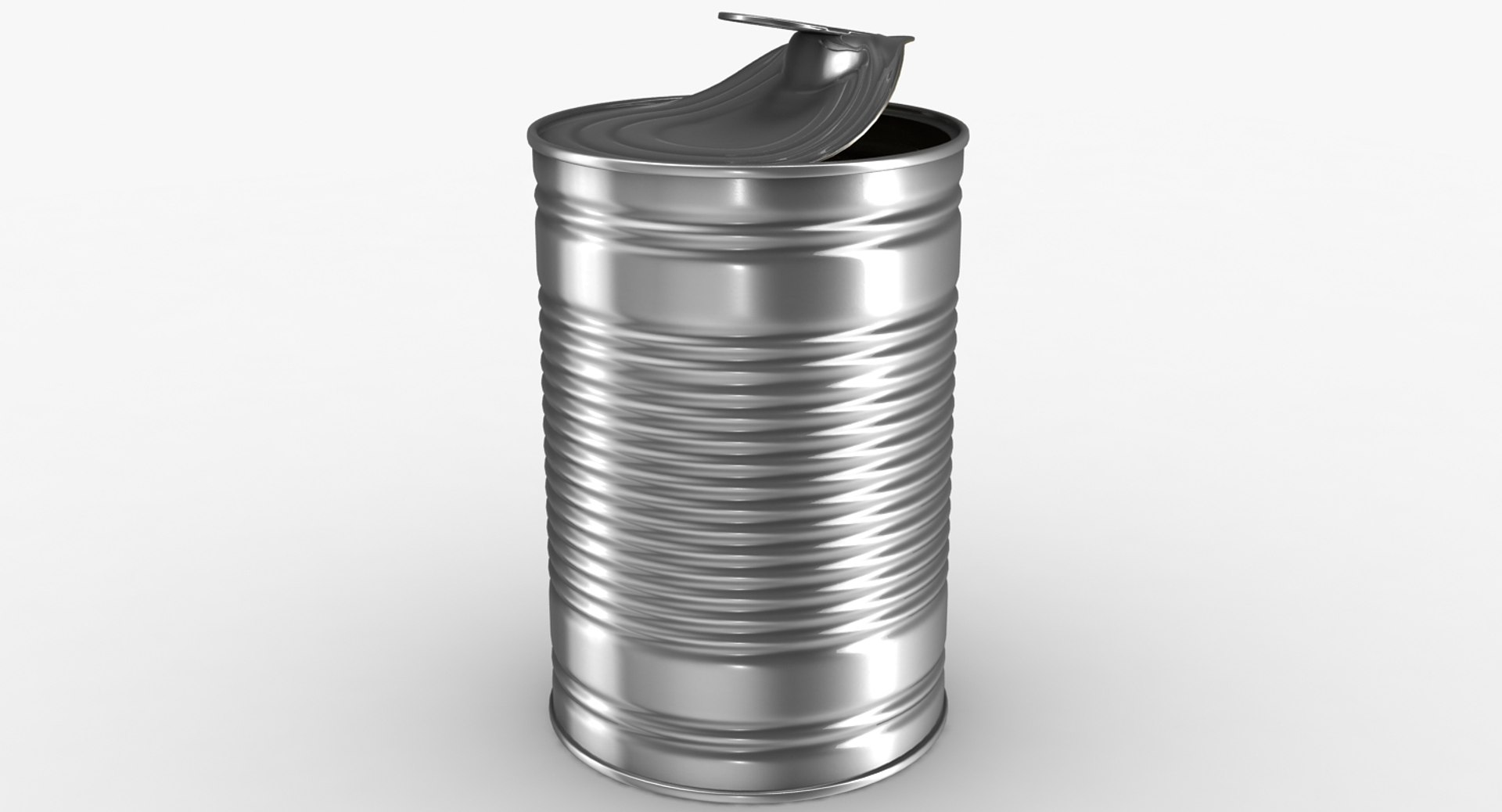 Realistic open tin 3D - TurboSquid 1190111