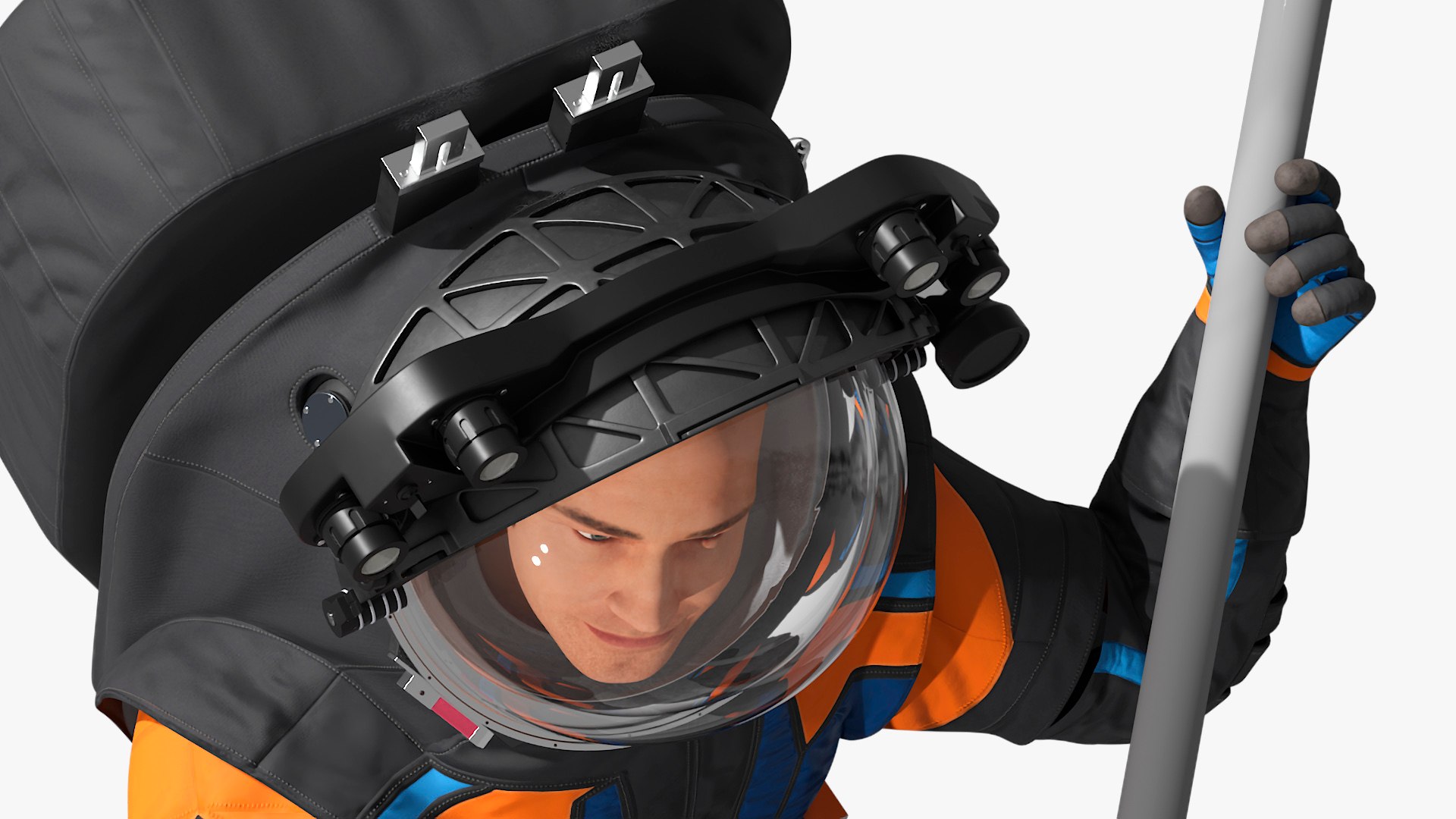 3D Model Next Gen Spacesuit On Astronaut Crawling Pose - TurboSquid 2385595