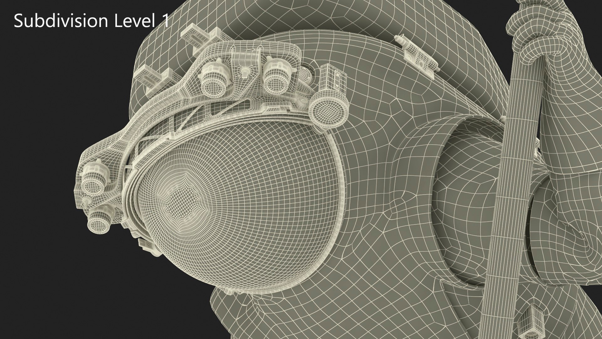 3D Model Next Gen Spacesuit On Astronaut Crawling Pose - TurboSquid 2385595