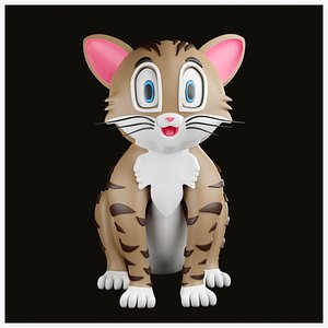 Cartoon Cat Blender Models for Download | TurboSquid