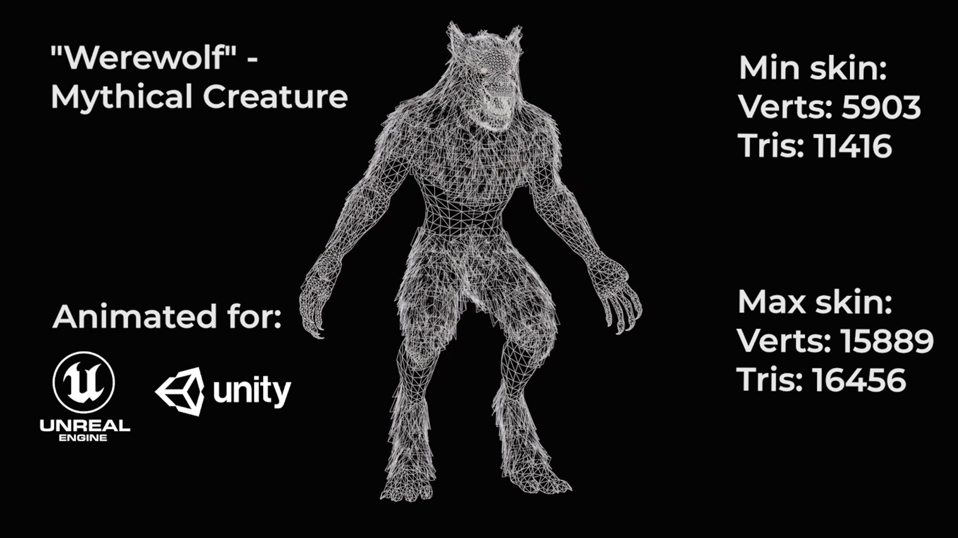 3D Werewolf - Mythical Creature - Bonus - Zombie Neon Skin - TurboSquid ...