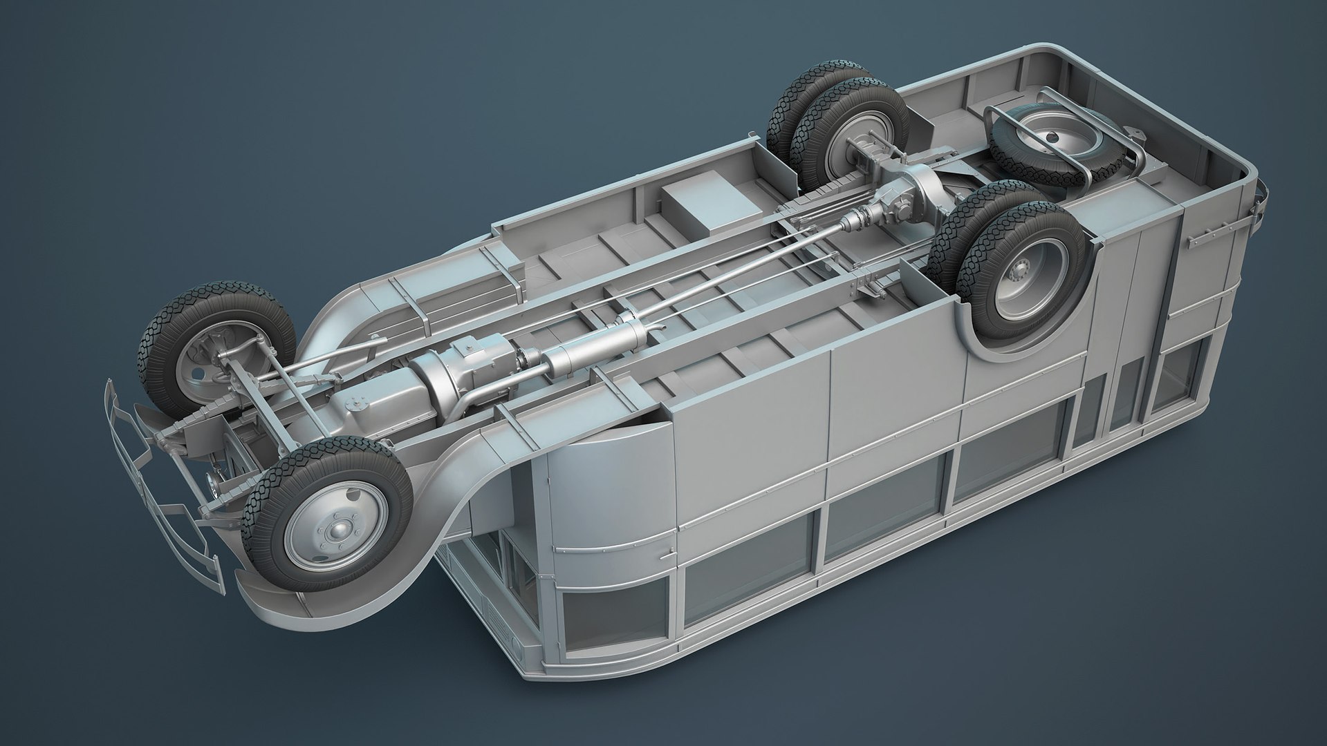 3D ZIS-8 Bus High-Poly - TurboSquid 2182486