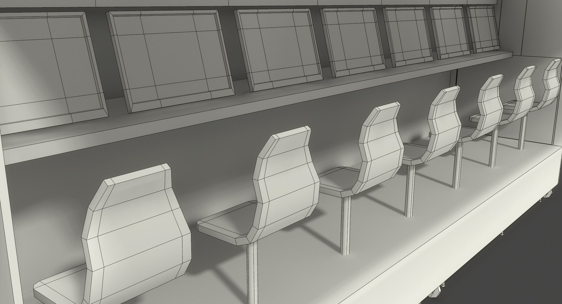 3D low-poly race track pit - TurboSquid 1367998