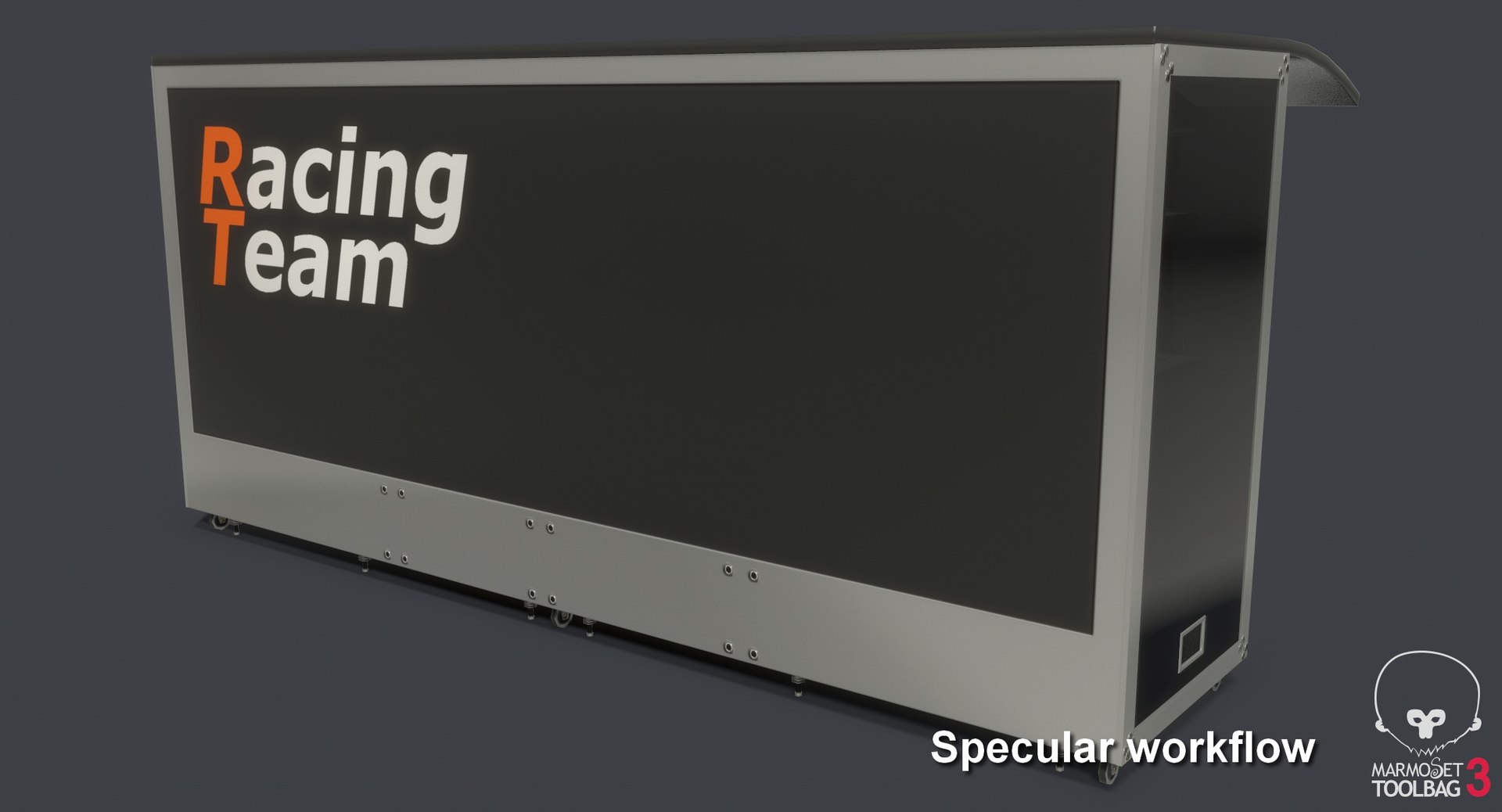 3D Low-poly Race Track Pit - TurboSquid 1367998