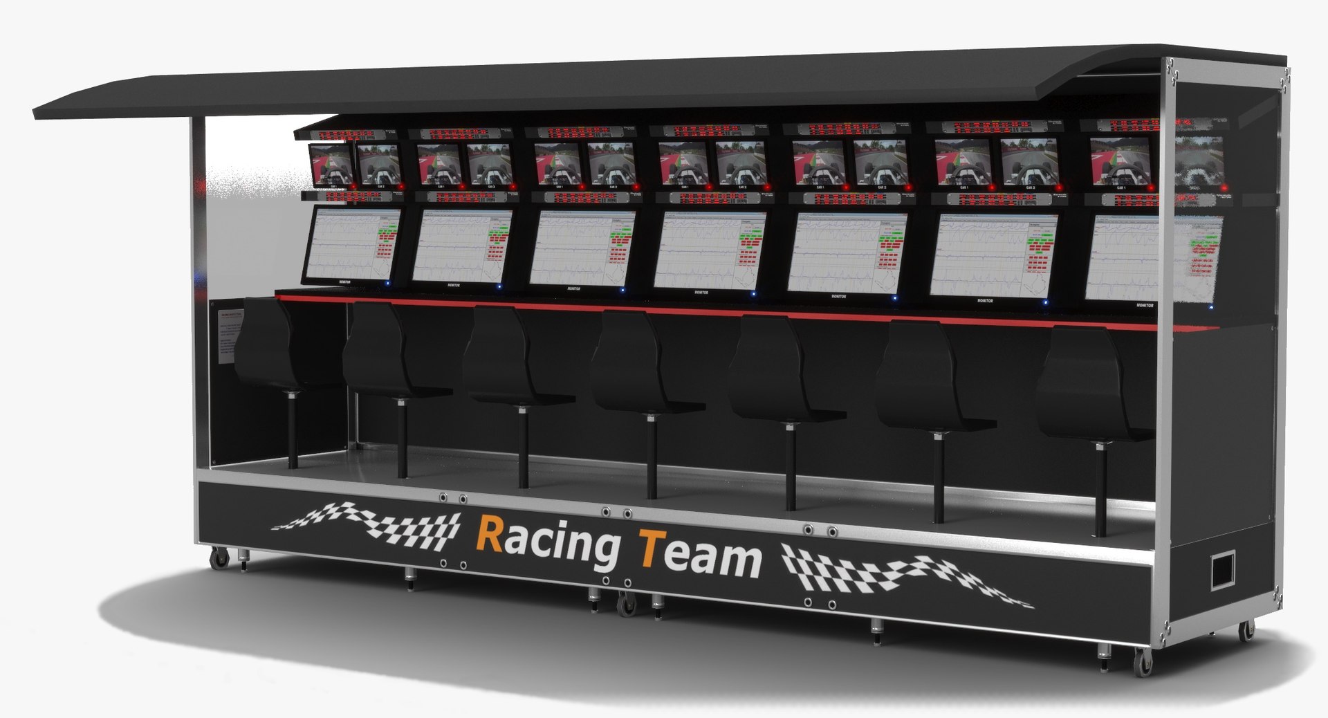 3D Low-poly Race Track Pit - TurboSquid 1367998