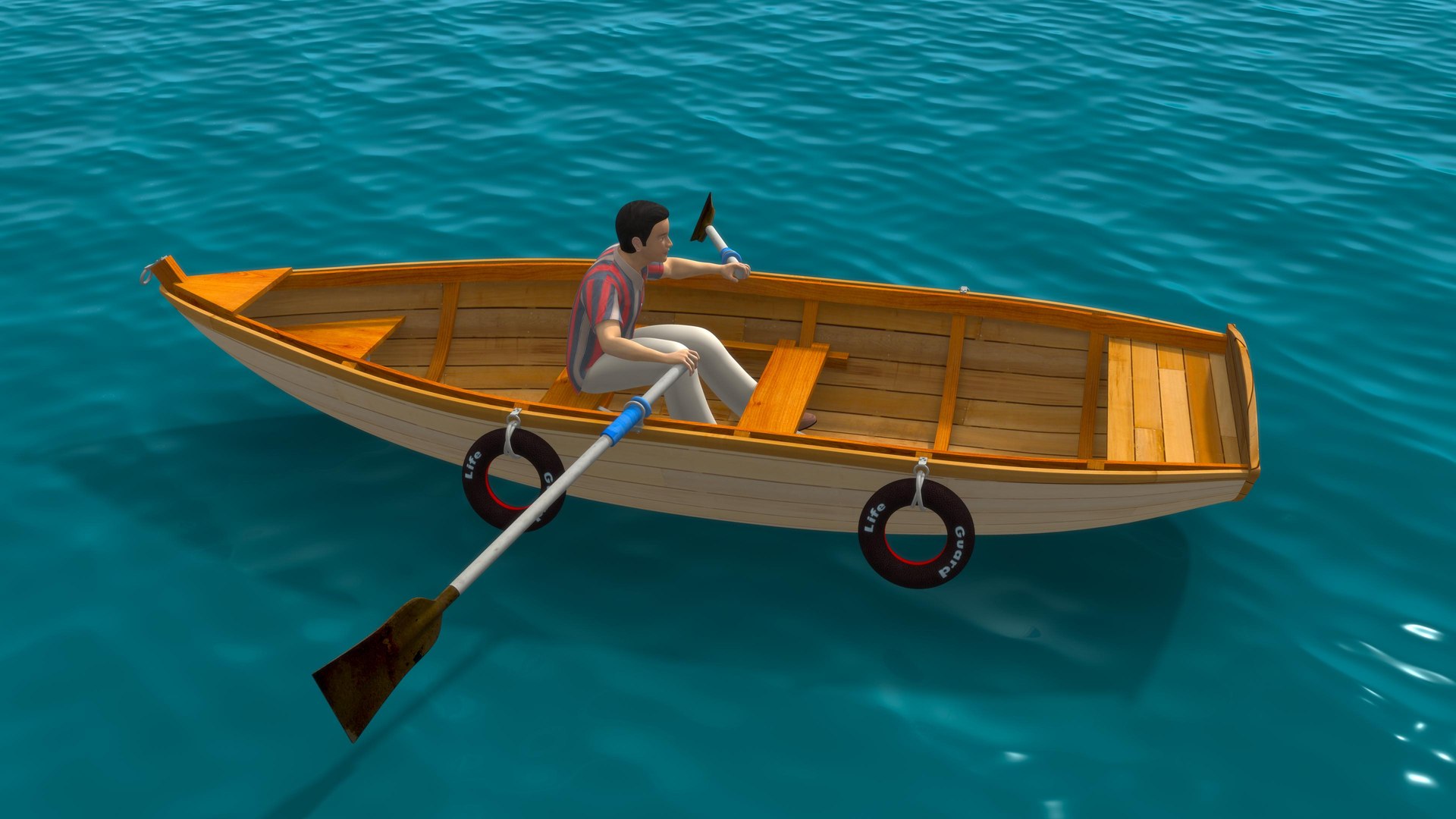 Fishing Wooden Boat 3D Model - TurboSquid 2185670