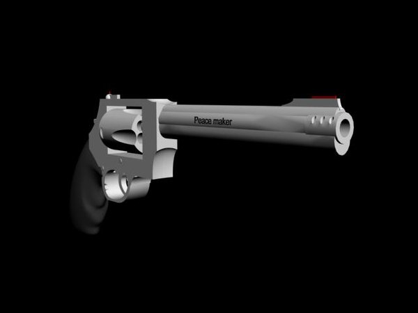 gun peace maker 3d model