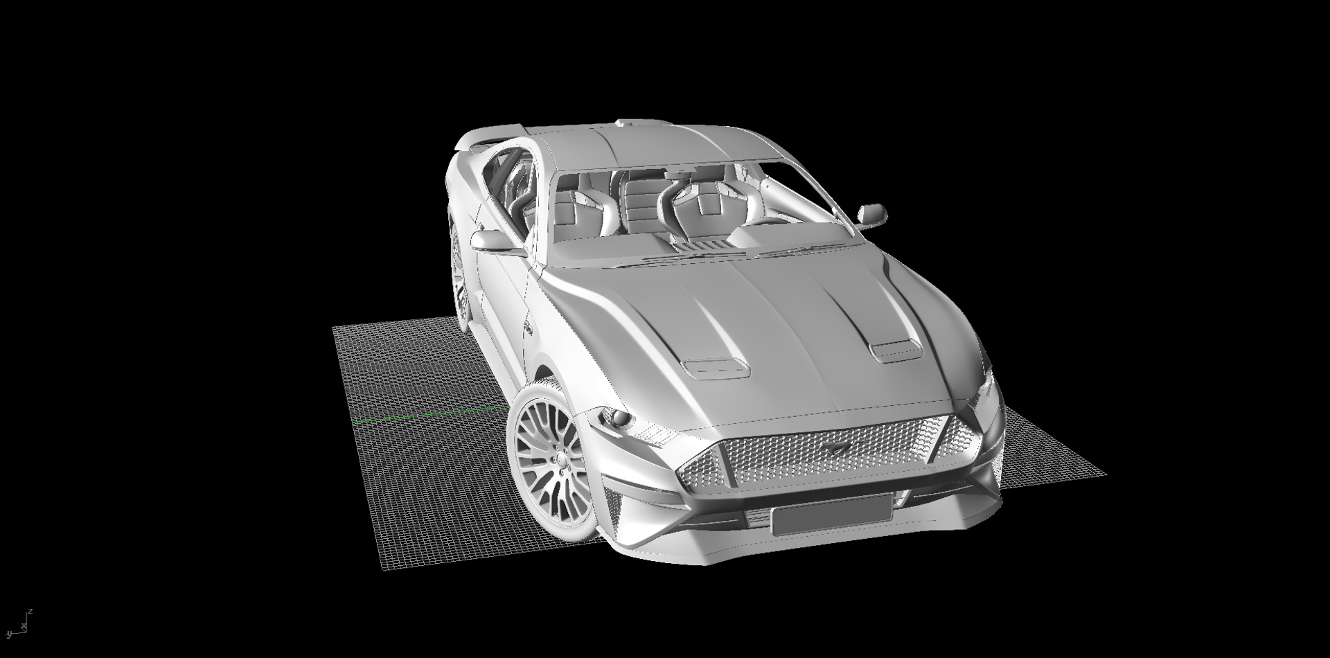 Mustang gt 2018 3D model - TurboSquid 1215850