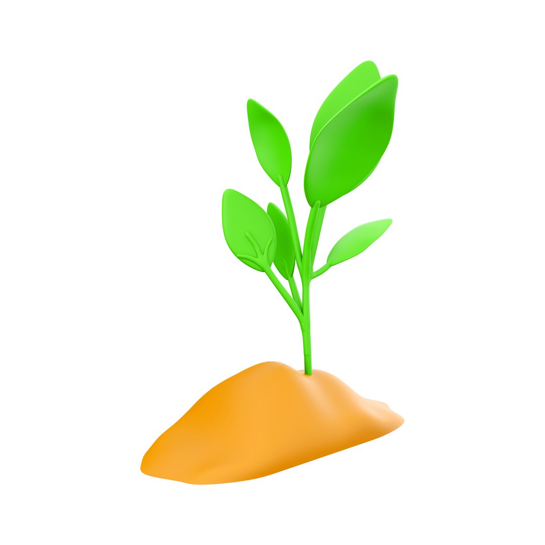 3d Plant Icon 3D Model - TurboSquid 2066428