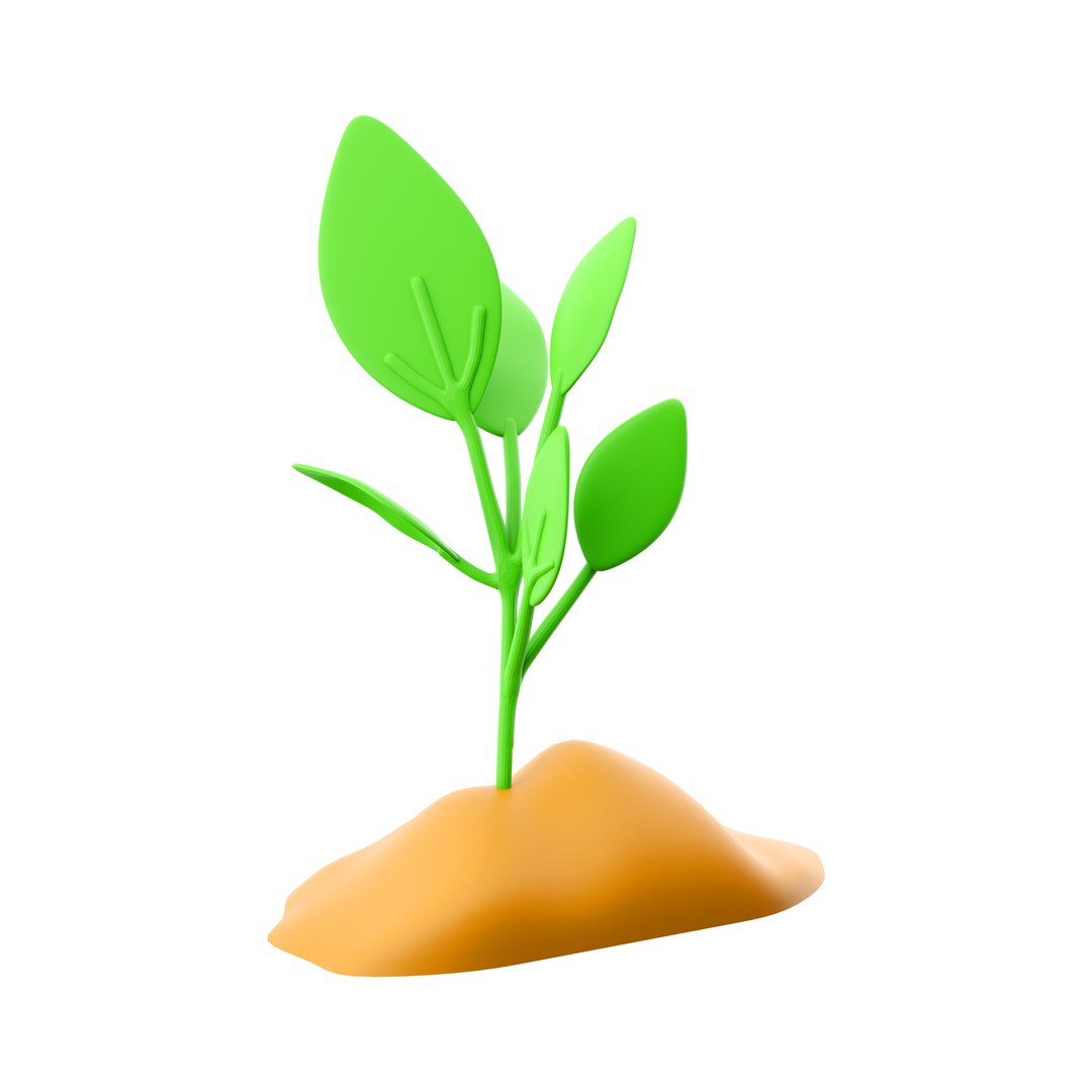 3d Plant Icon 3D Model - TurboSquid 2066428