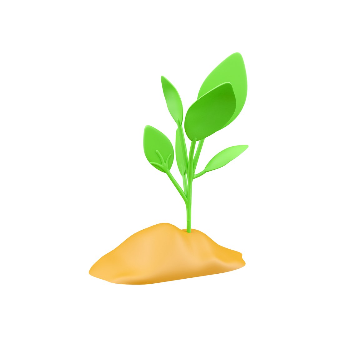 3d Plant Icon 3D Model - TurboSquid 2066428