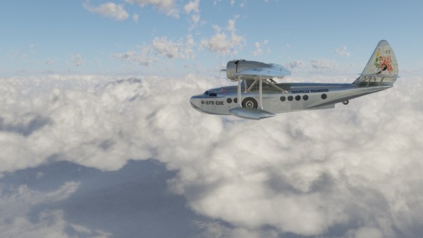 modelo 3d Avión flotante Sikorsky S-43 - TurboSquid 1976206
