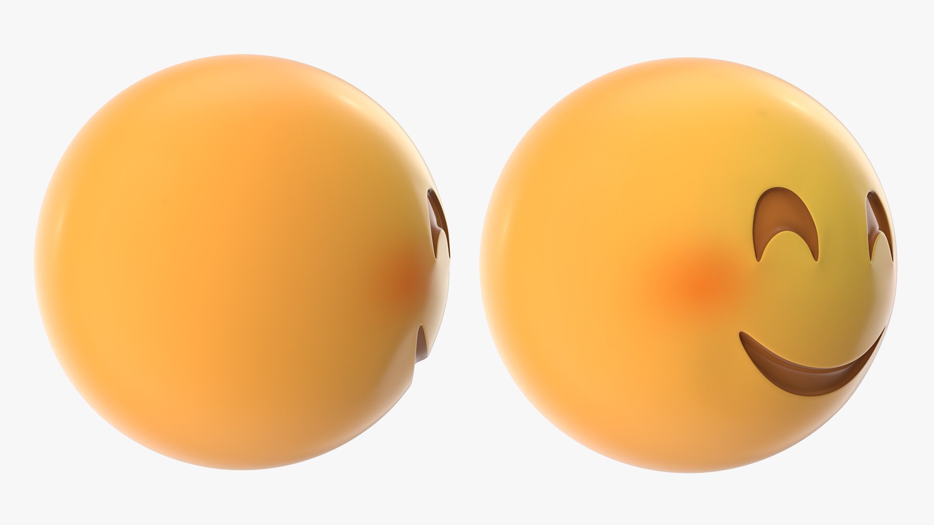 3D Blushed Smiling Emoji Model - TurboSquid 1530693