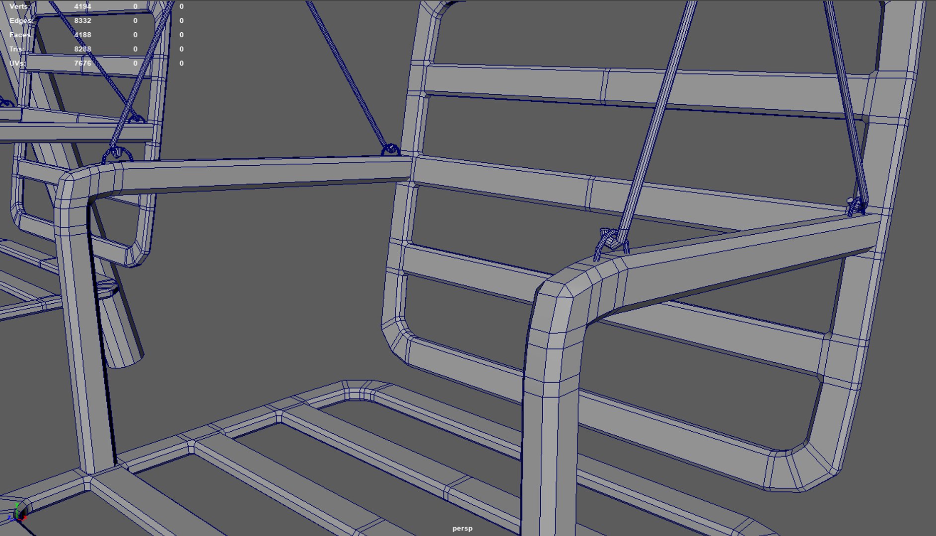 Low Poly Swing Model - TurboSquid 2003958