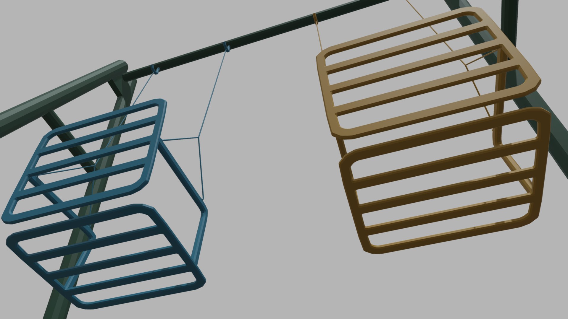 Low Poly Swing Model - TurboSquid 2003958