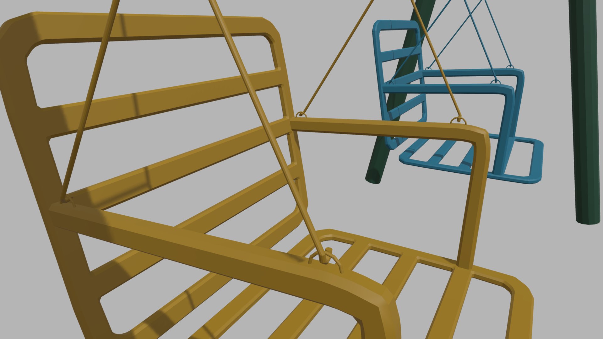 Low Poly Swing Model - TurboSquid 2003958