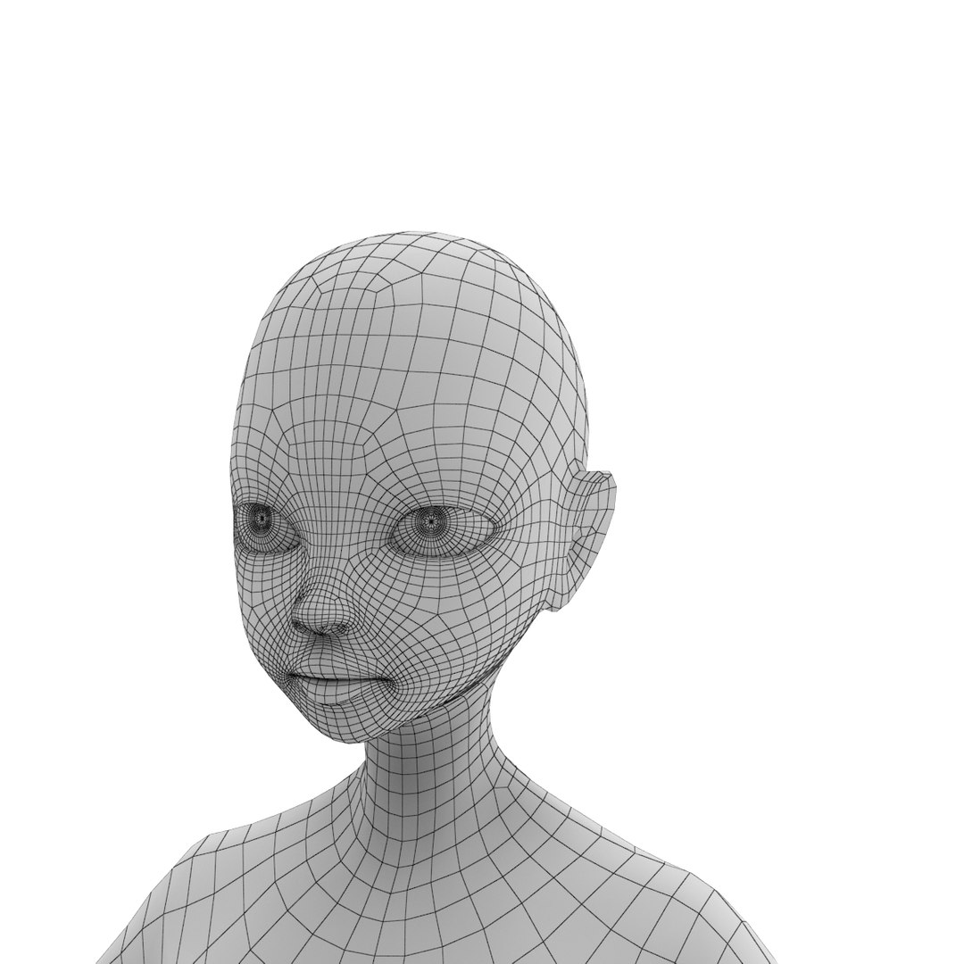 Anime Female Base Mesh 3d Max