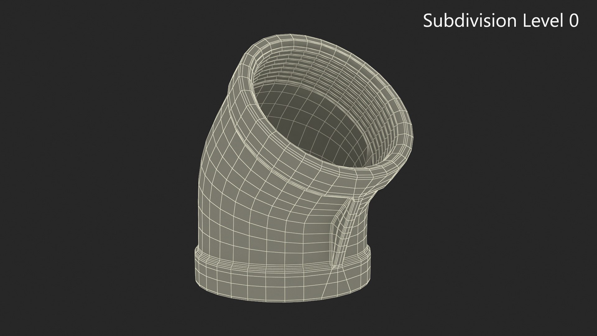 3D Model Fitting 45-Degree Elbow SS304 - TurboSquid 1942199