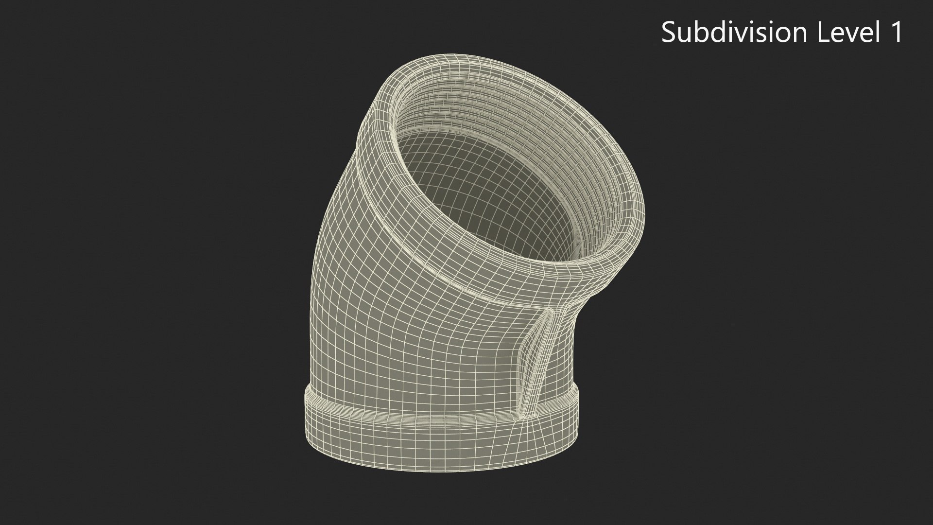 3D Model Fitting 45-Degree Elbow SS304 - TurboSquid 1942199