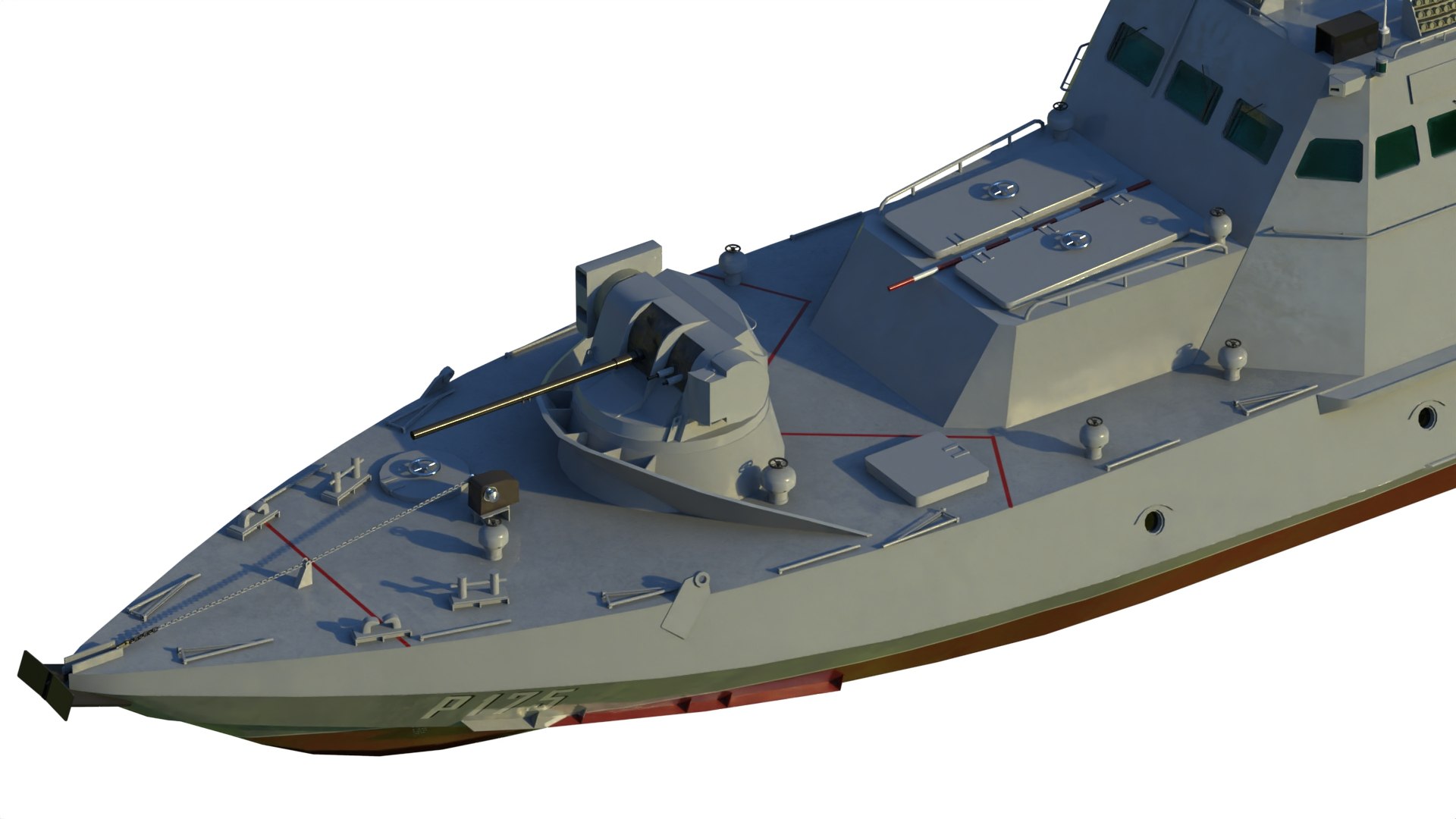 3D Model Ukrainian Gyurza M Class Artillery Boat 58155 - TurboSquid 2186736