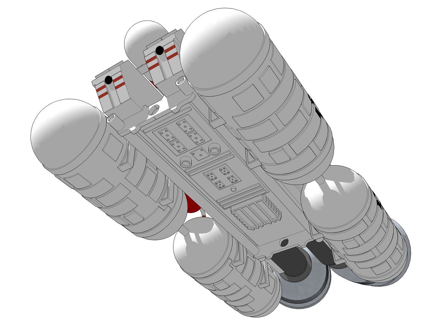 Booster Eagle Transporter 3d Model