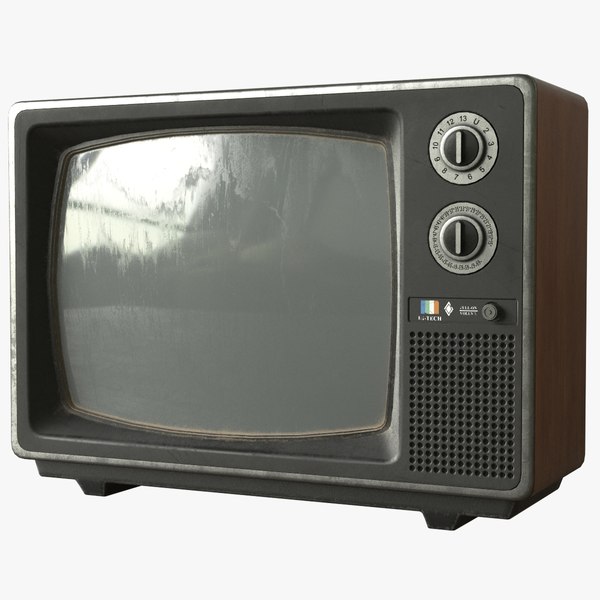 Retro tv model - TurboSquid 1643728