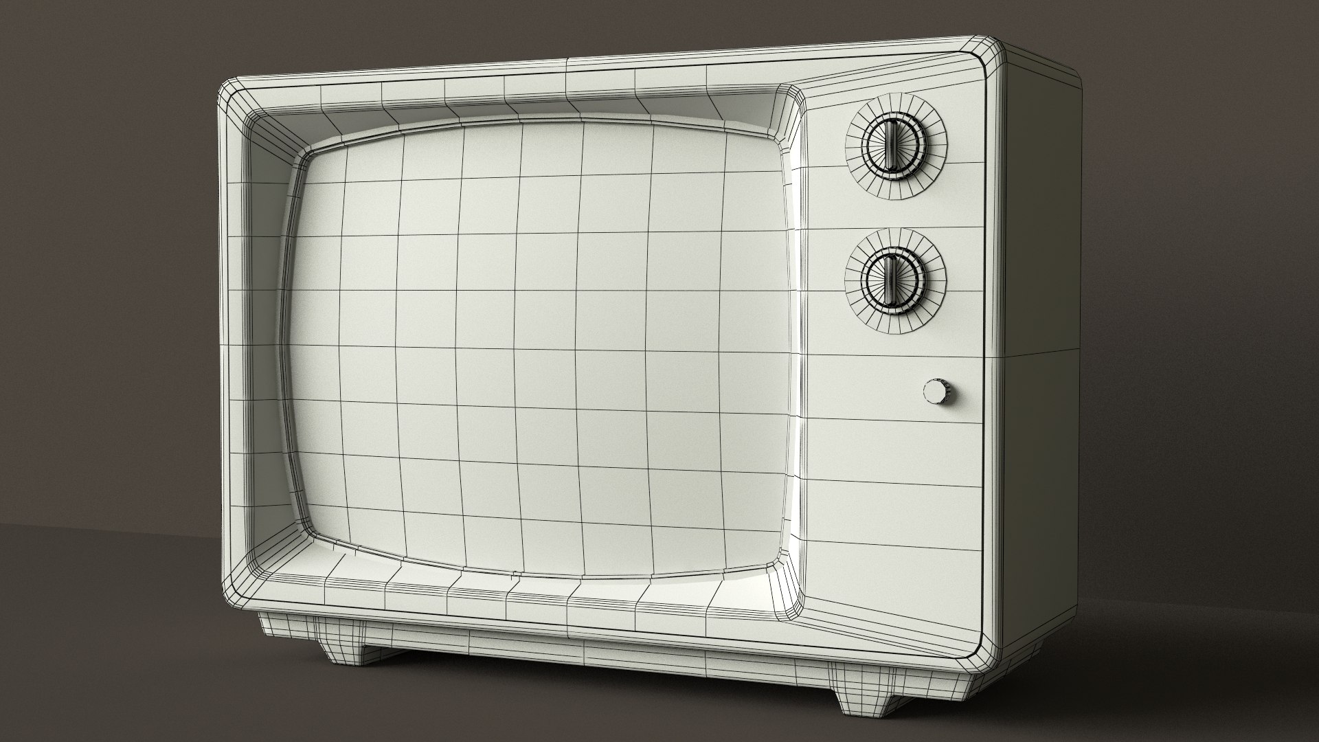 Retro Tv Model - TurboSquid 1643728