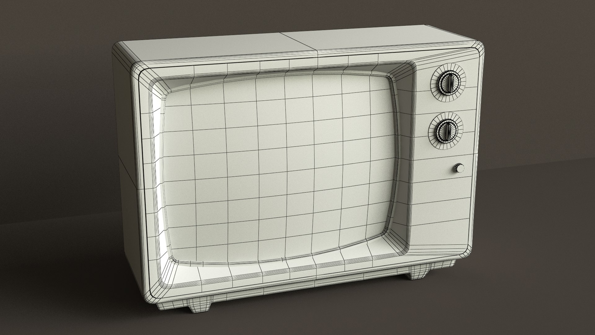 Retro Tv Model - TurboSquid 1643728