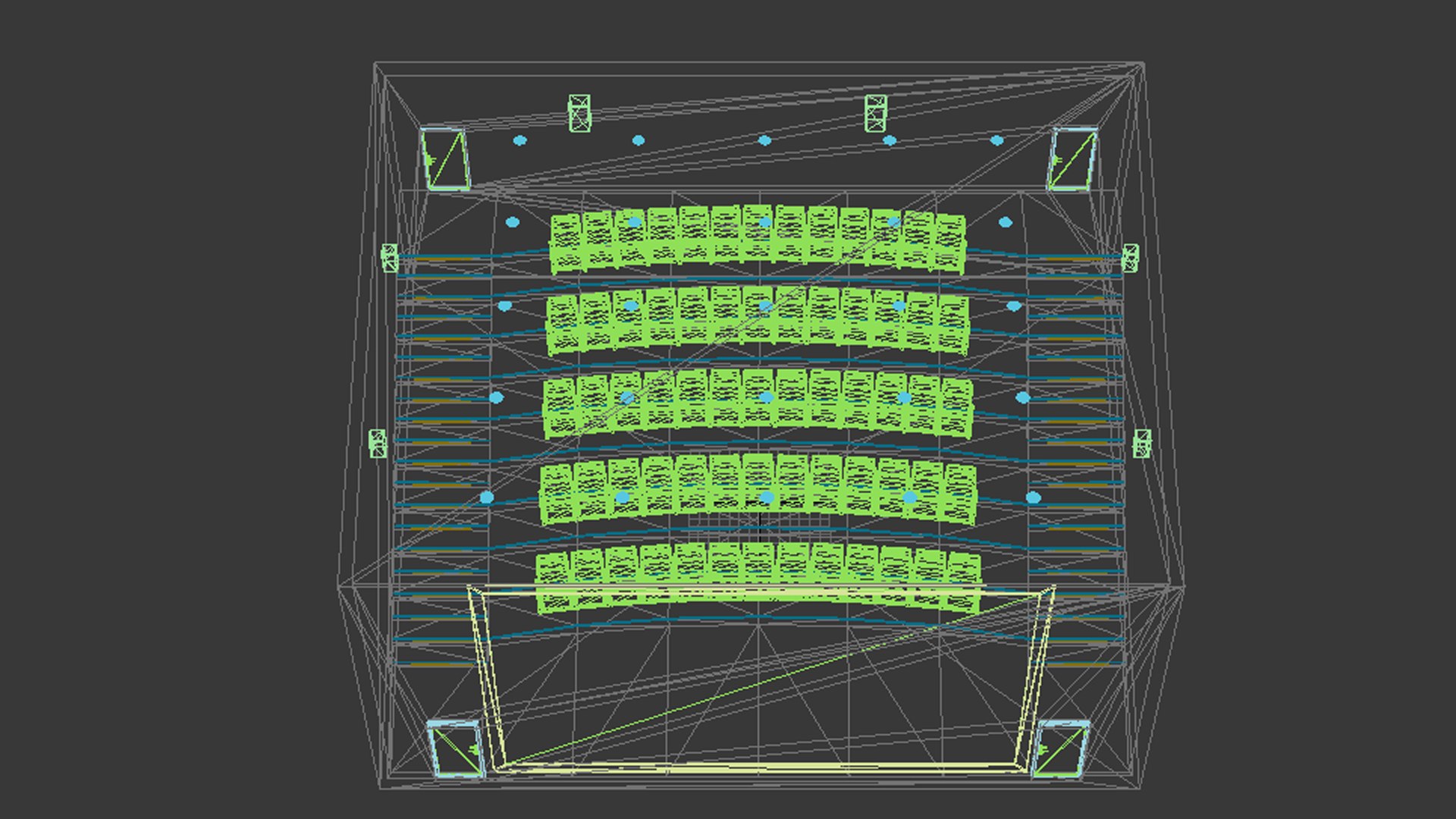 Modern Cinema Hall 08 Model - TurboSquid 1757354
