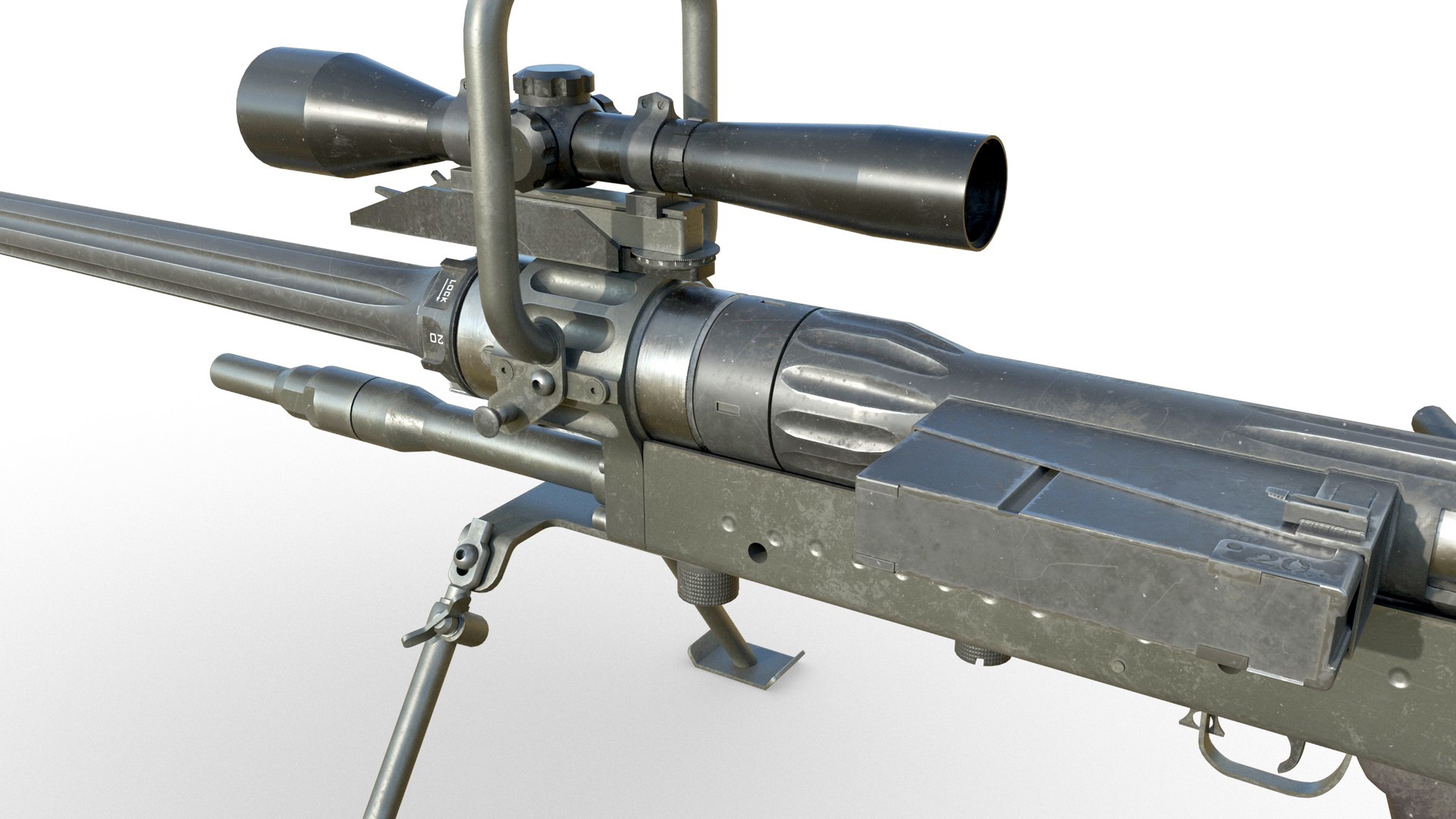 NTW-20 Anti Materiel Rifle 3D Model - TurboSquid 2294206