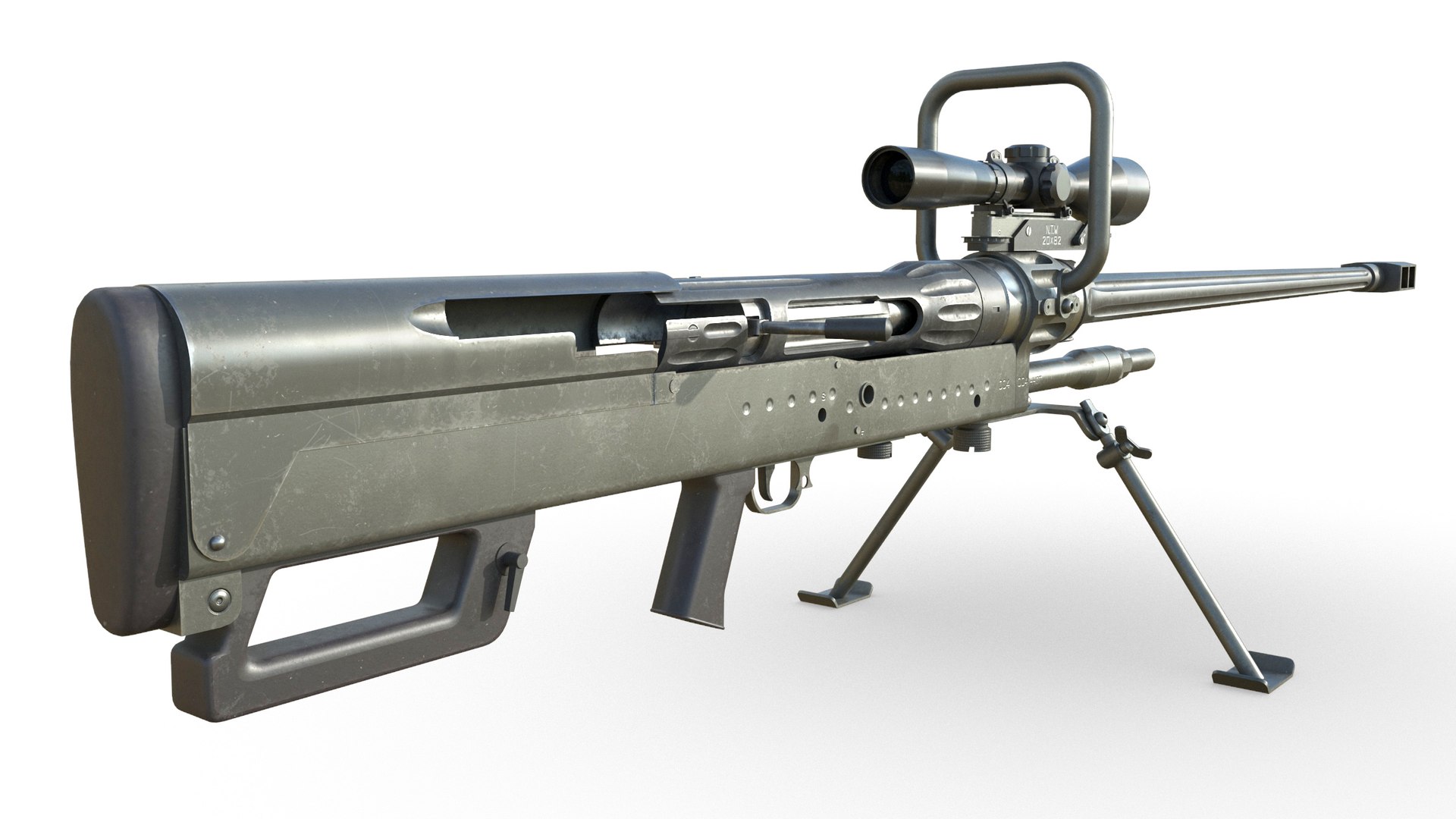 NTW-20 Anti Materiel Rifle 3D Model - TurboSquid 2294206
