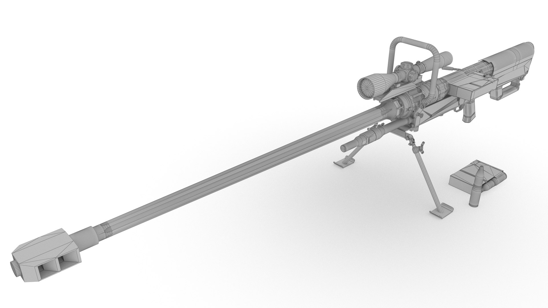 NTW-20 Anti Materiel Rifle 3D Model - TurboSquid 2294206