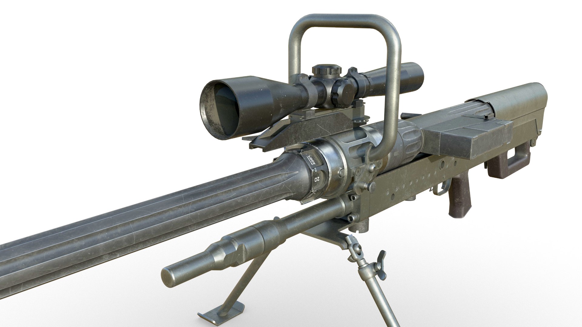 NTW-20 Anti Materiel Rifle 3D Model - TurboSquid 2294206