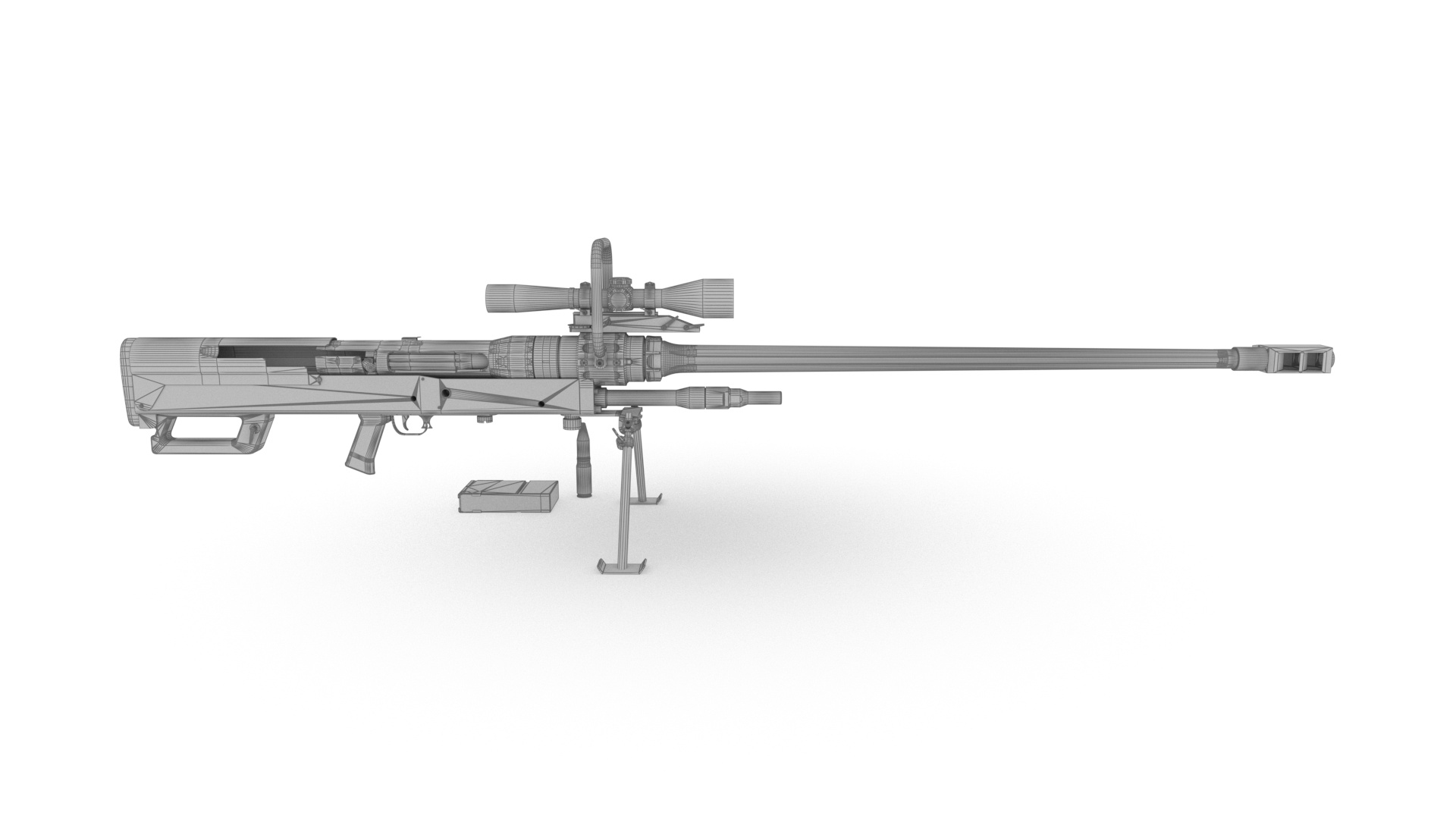 NTW-20 Anti Materiel Rifle 3D Model - TurboSquid 2294206