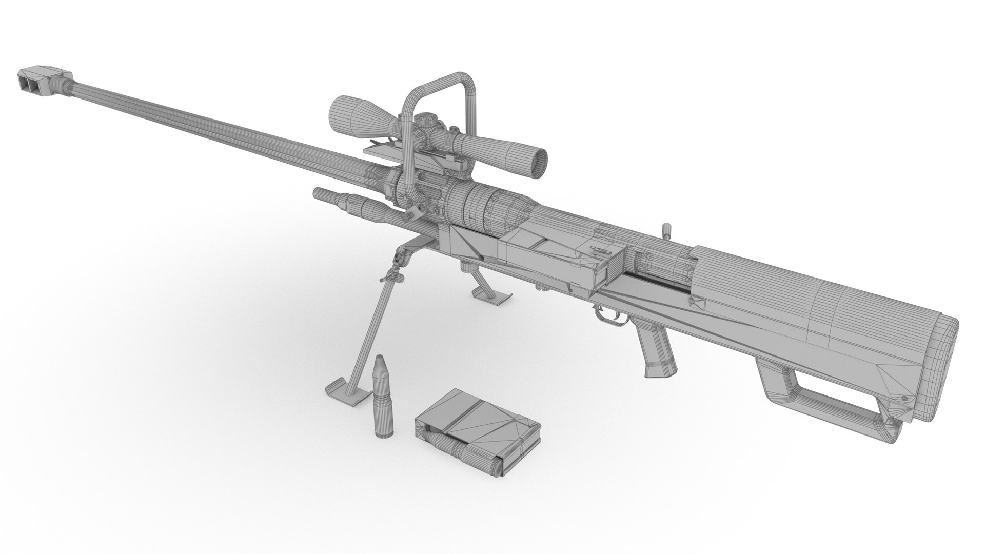 NTW-20 Anti Materiel Rifle 3D Model - TurboSquid 2294206