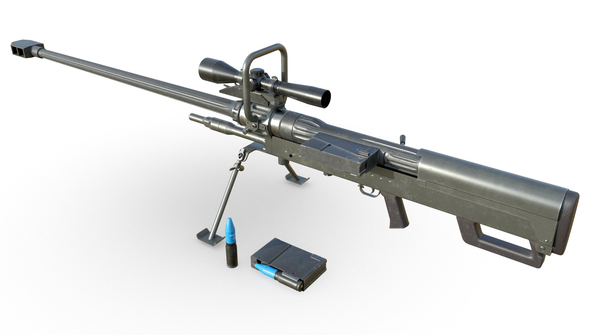 NTW-20 Anti Materiel Rifle 3D Model - TurboSquid 2294206